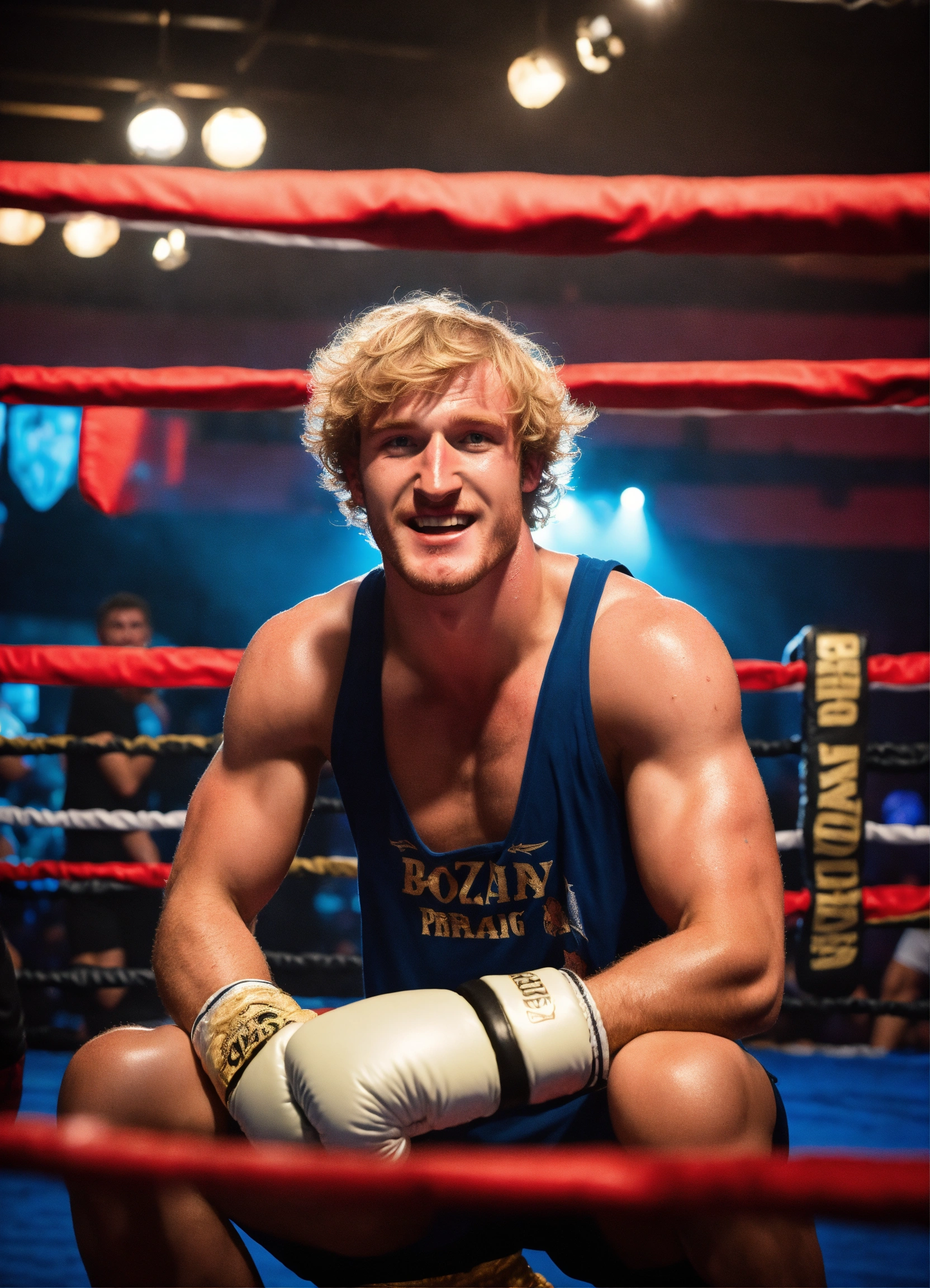 Lexica - Logan Paul, Boxing Ring, Victory, Happy, Sweaty, frank ...
