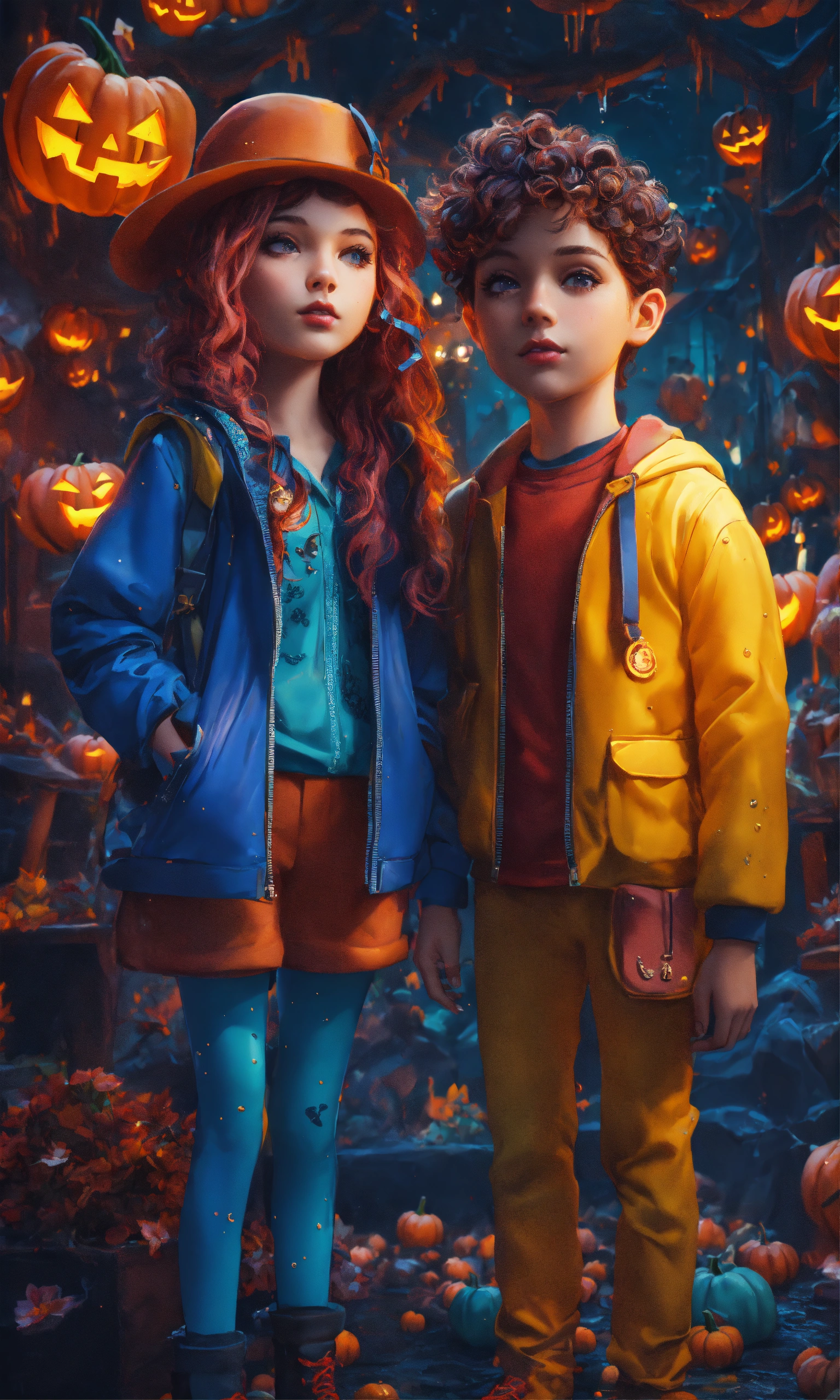 Lexica - Unsplash art, a quirky portrait of a cute girl and boy couples ...