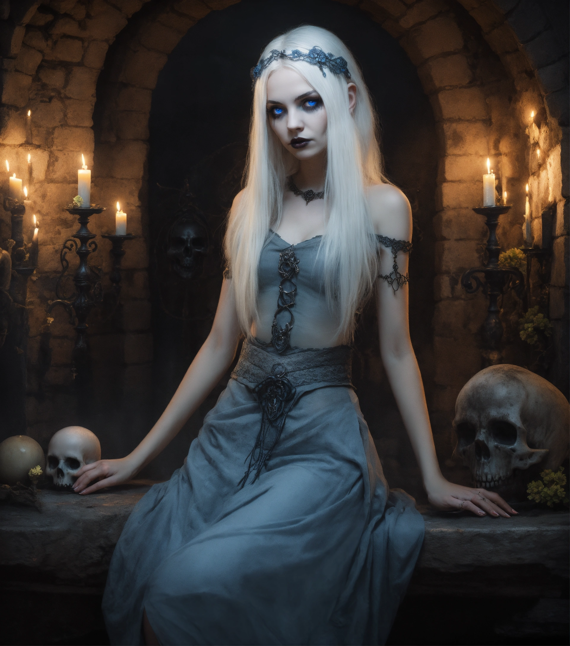 Lexica - Body portrait, sehr kindhaft deadly pale twelve year old ...