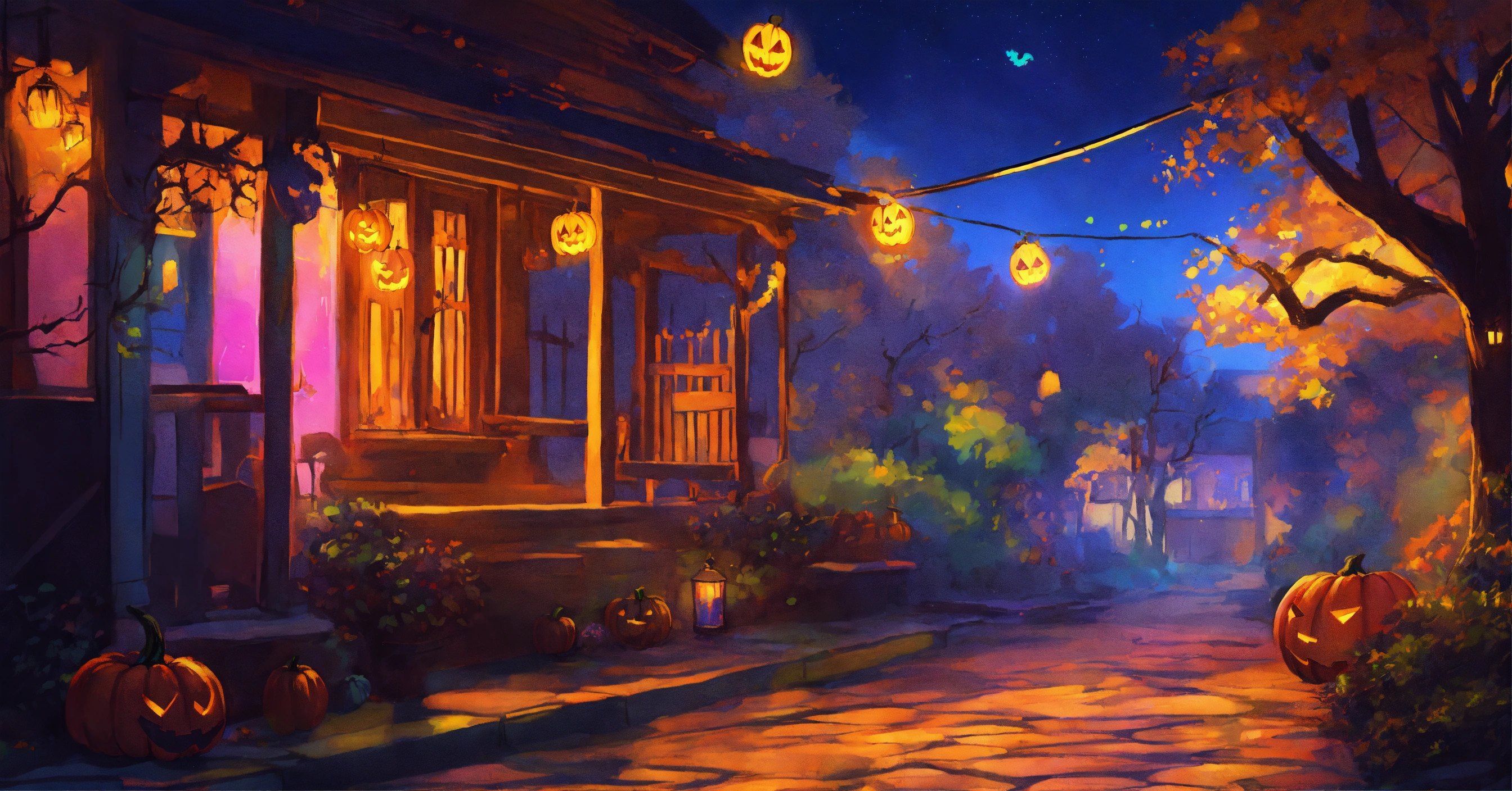 Lexica - Opal stone color halloween style illustration art, llena de ...