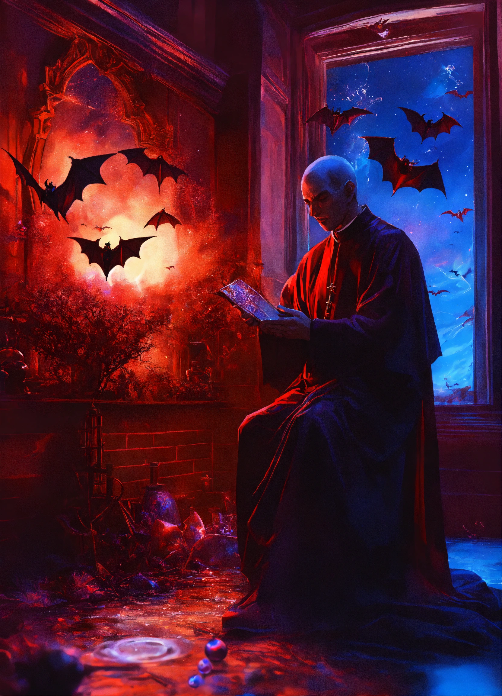 Lexica - ALL glassblowing superrealism style urban vampire STYLE Priest ...