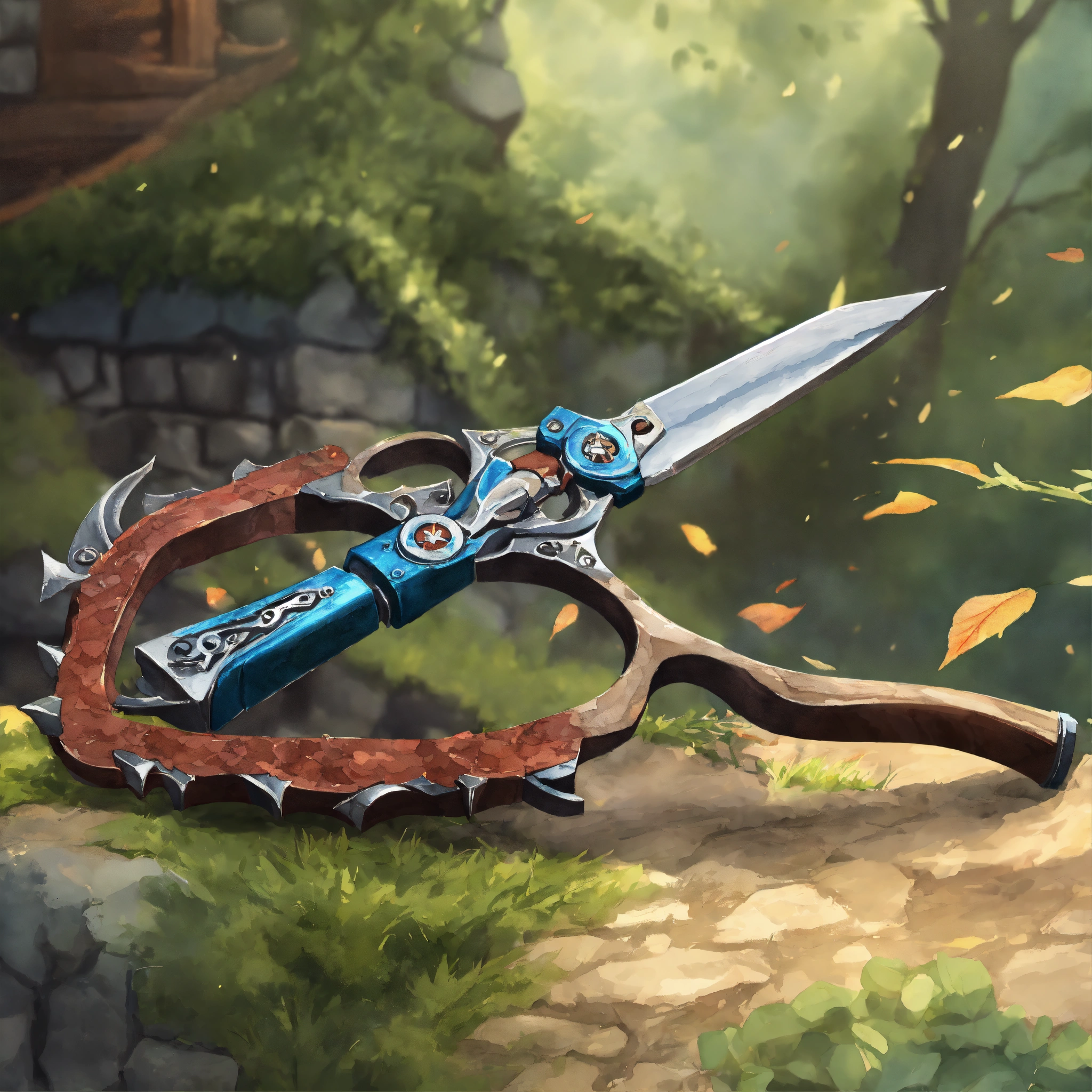 Lexica - Pruning shears, fantasy medieval, game icon, fantasy style ...