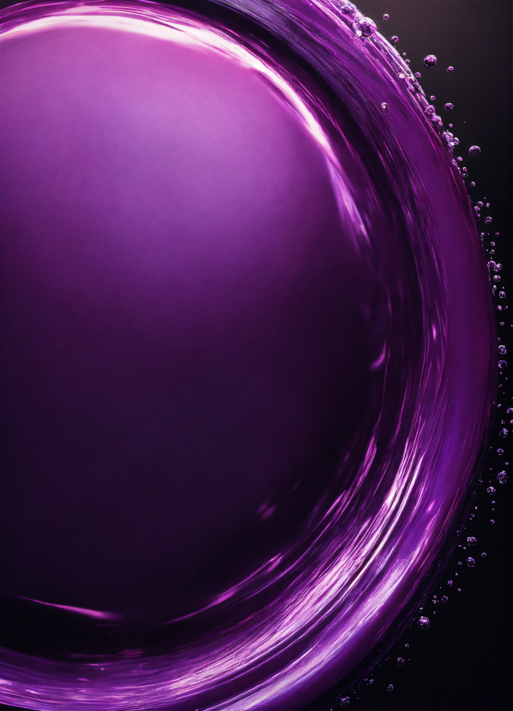 Lexica - Hyper realistic opaque purple abstract circular metallic ...