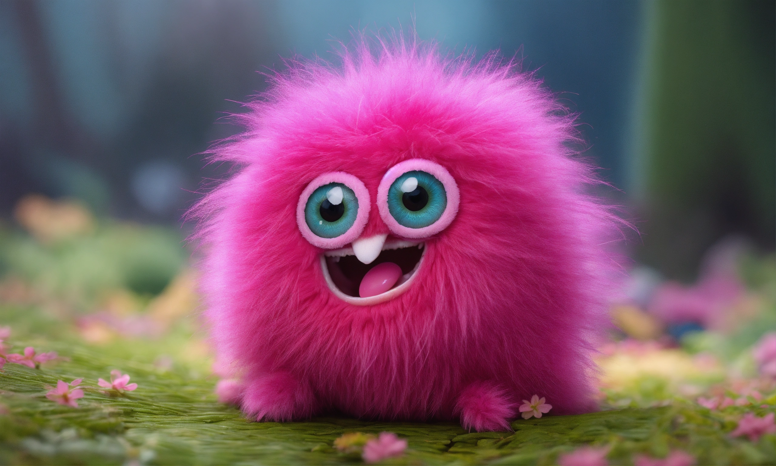 Lexica - Cute pink fuzzy baby monster