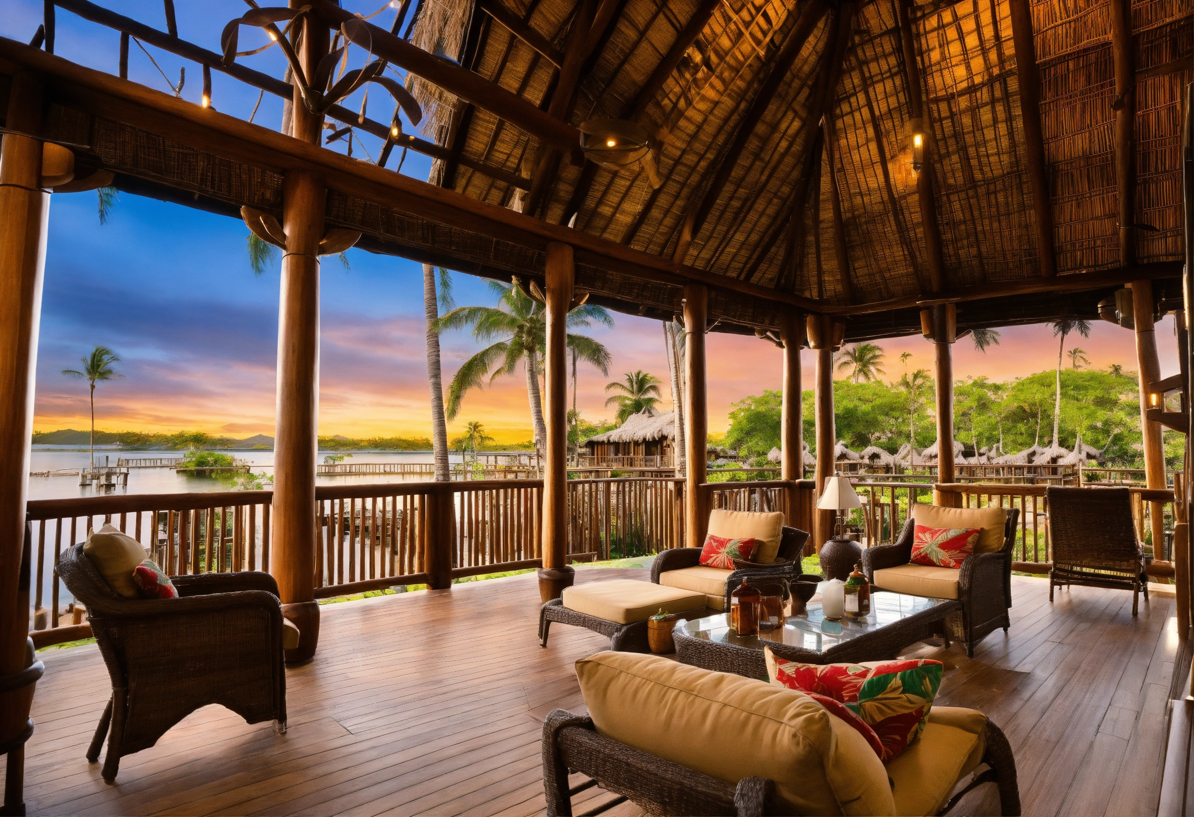 Lexica - Polynesian house, big veranda, Polynesian village, beautiful ...