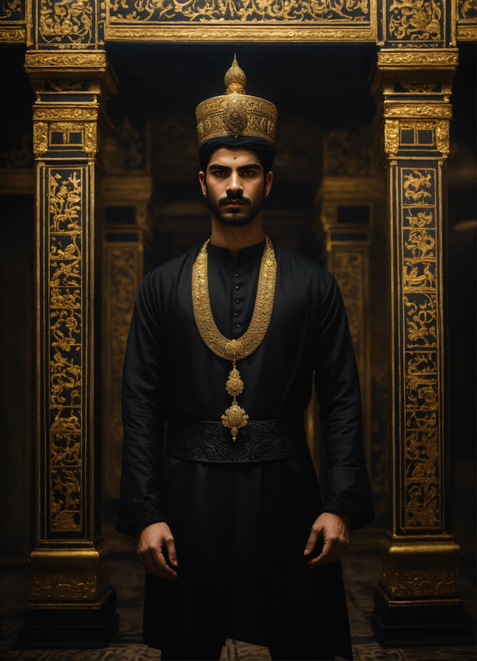 Lexica - Dark, mysterious and dramatic portrait of a young handsome ...