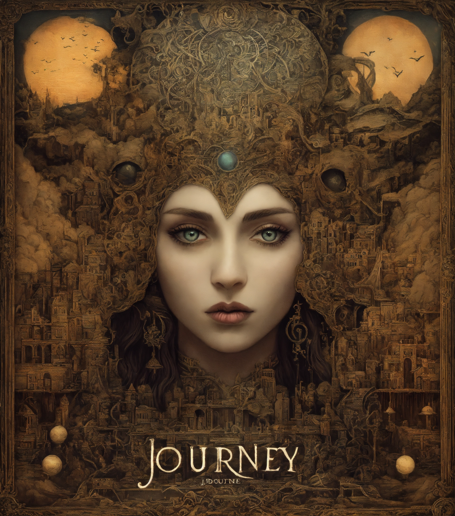 Lexica - Write the word "'Journey", ominous and eery, extremely ...