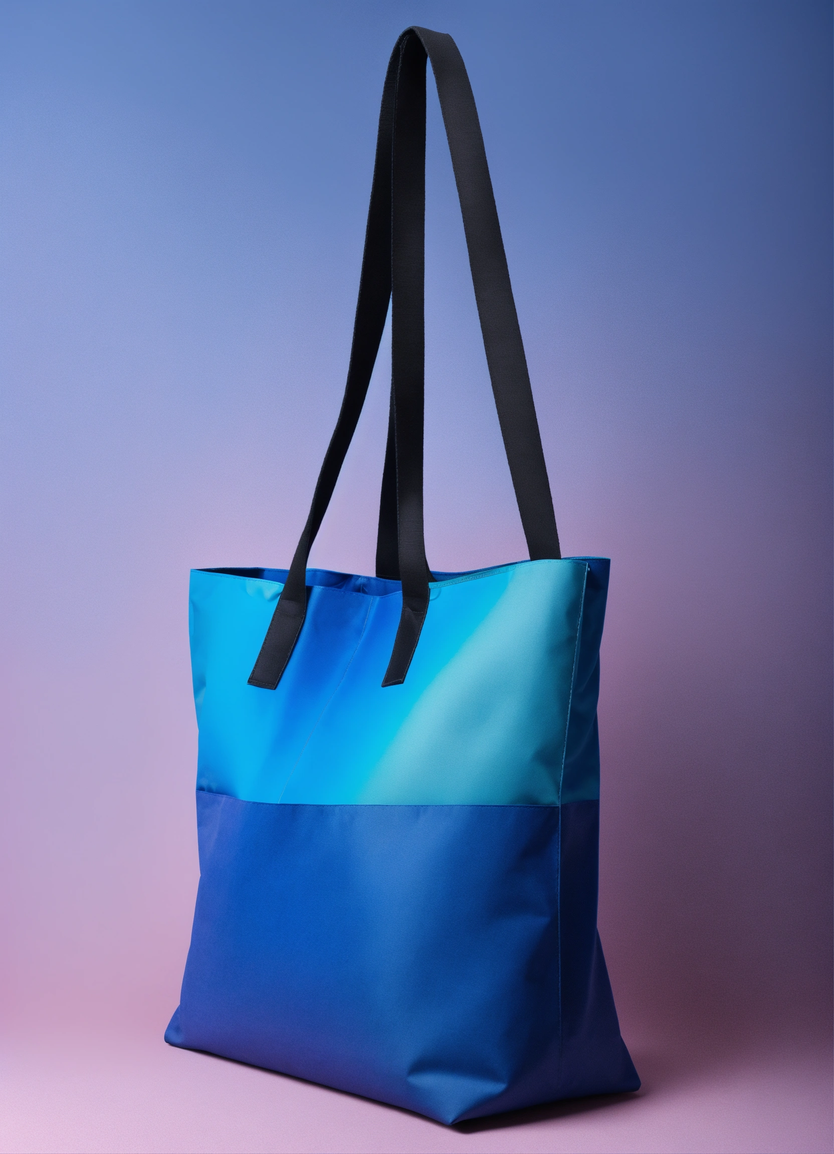 Lexica - Blue shopper bag with gradient background