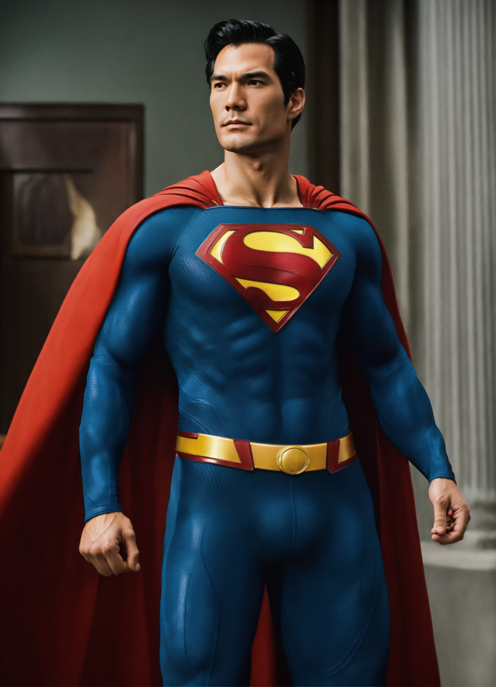 Lexica - Superman's body with Master Bing's face