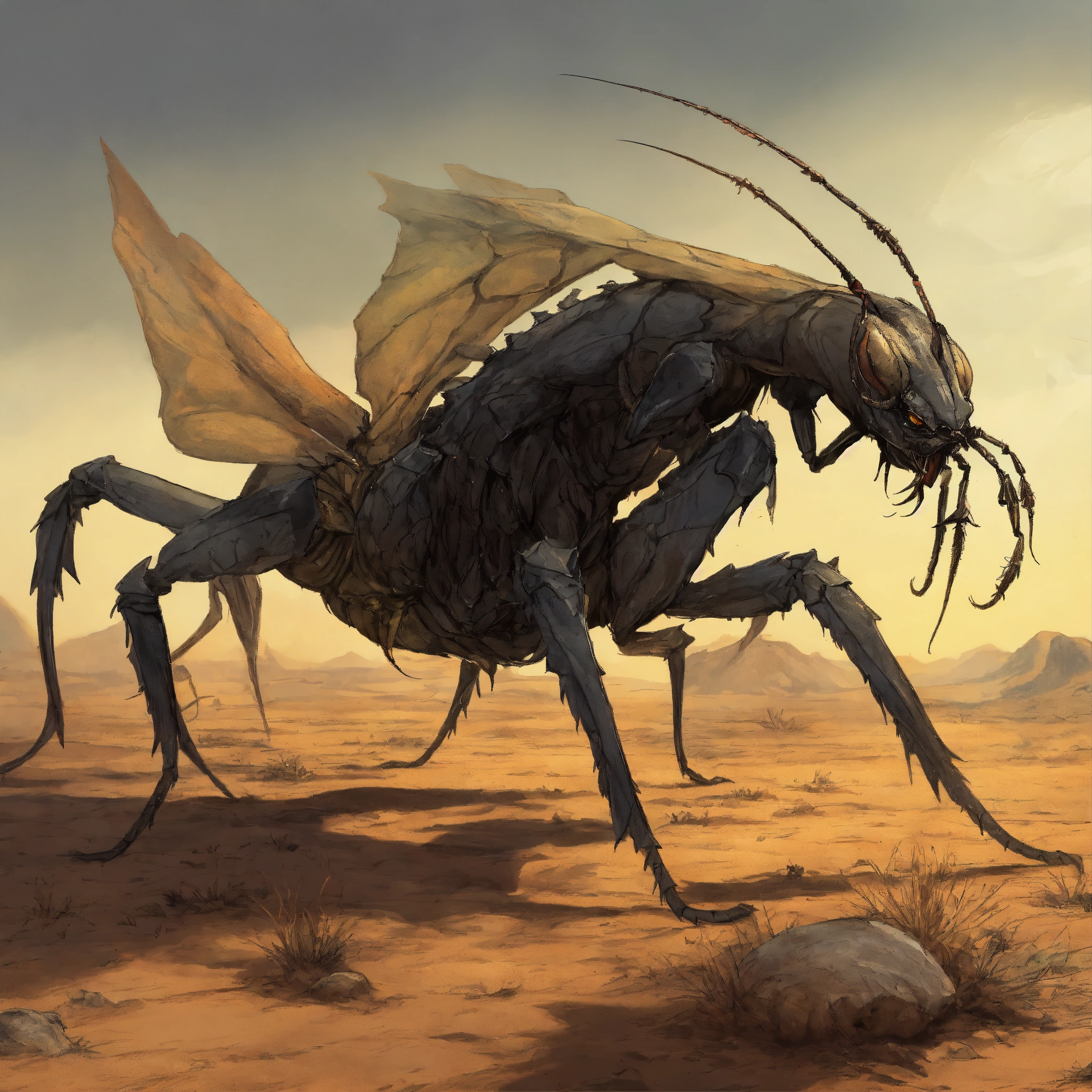 Lexica - A fantasy monster that roams the plains, looks like a scorpion ...