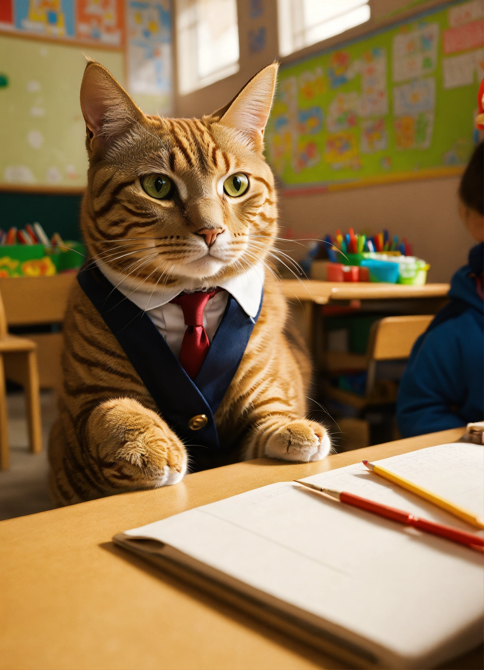 Lexica - Cat is Kindergarten Teacher