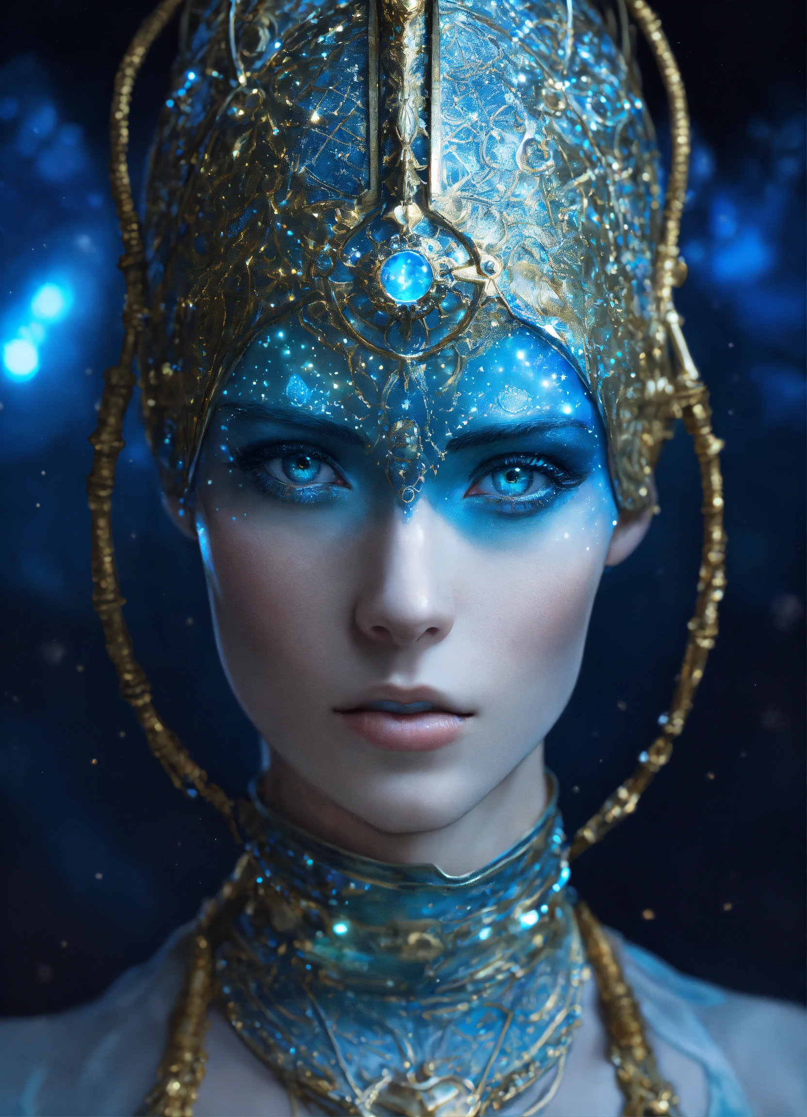 Lexica - Photo-realistic portrait of a Pleiadian Alien, characterized ...