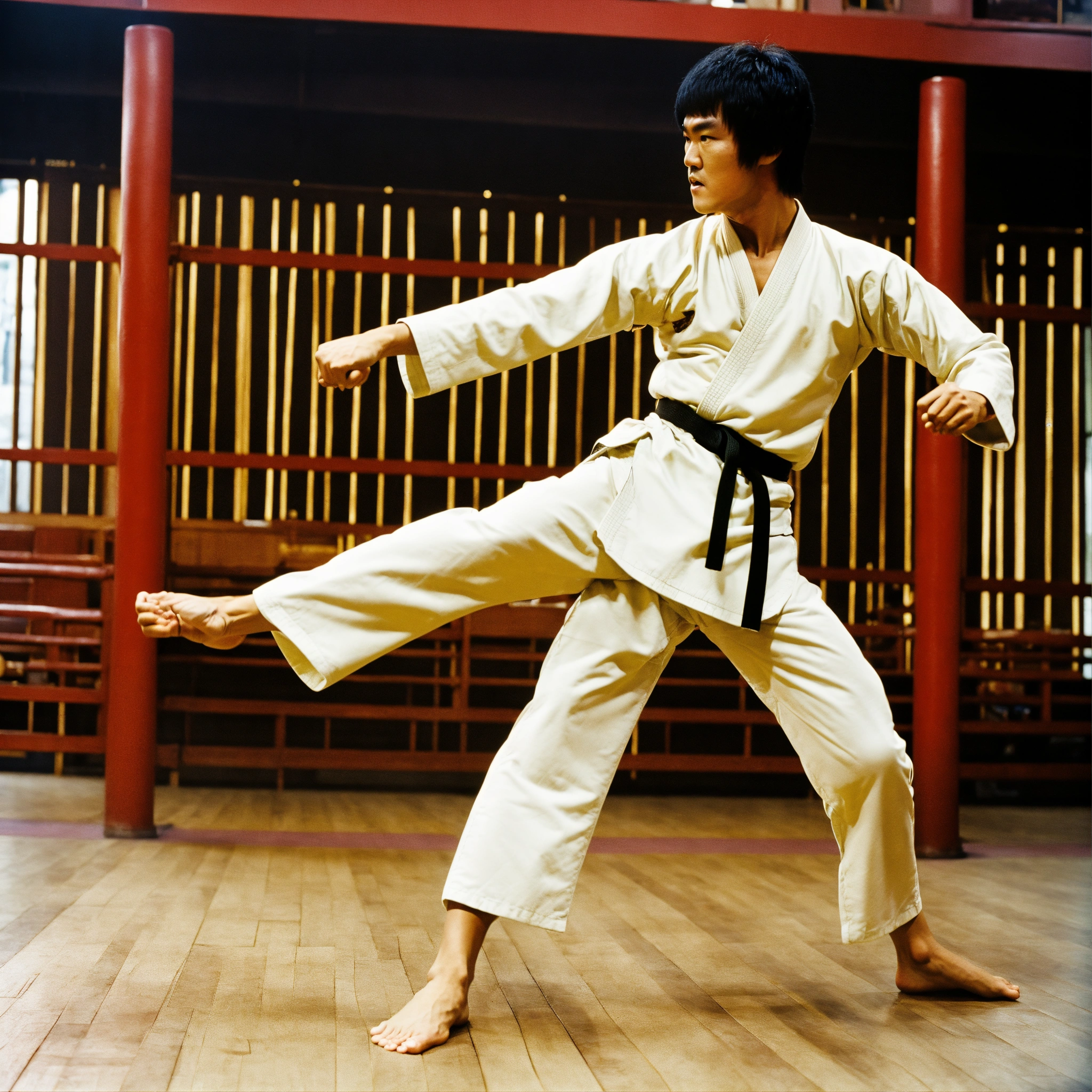 Lexica - Bruce Lee doing karate moves