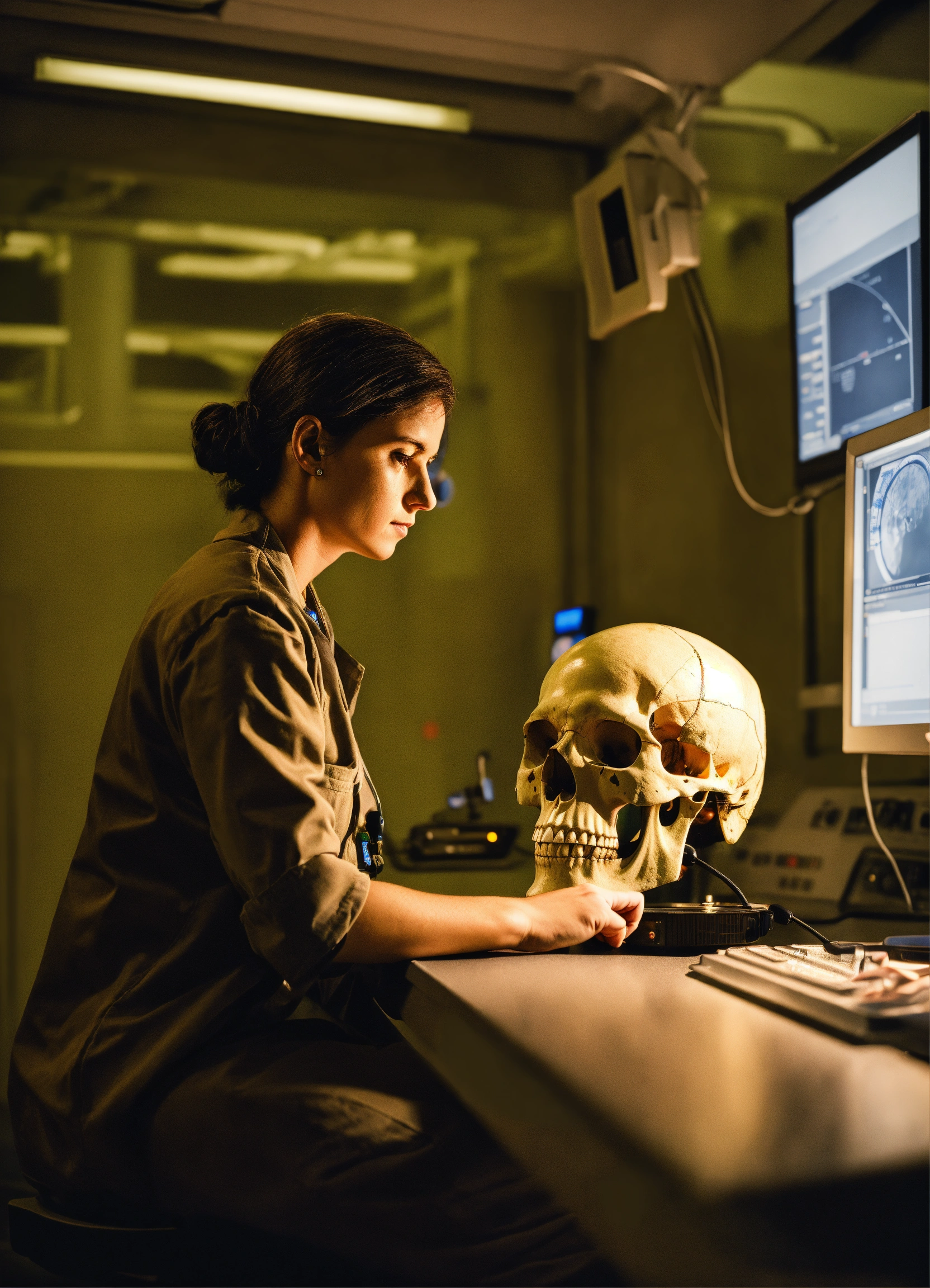 Lexica - A realistic reporting radiographer at a radiolgy wprk station ...