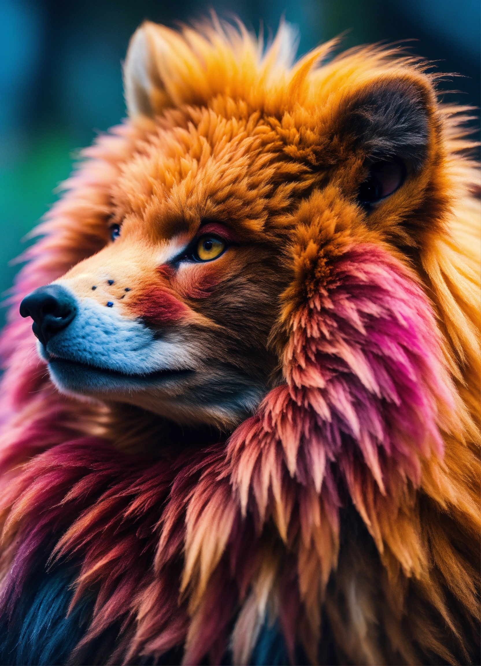 Lexica - Ultra beautiful colorful fuzzy animals in a beautiful world ...