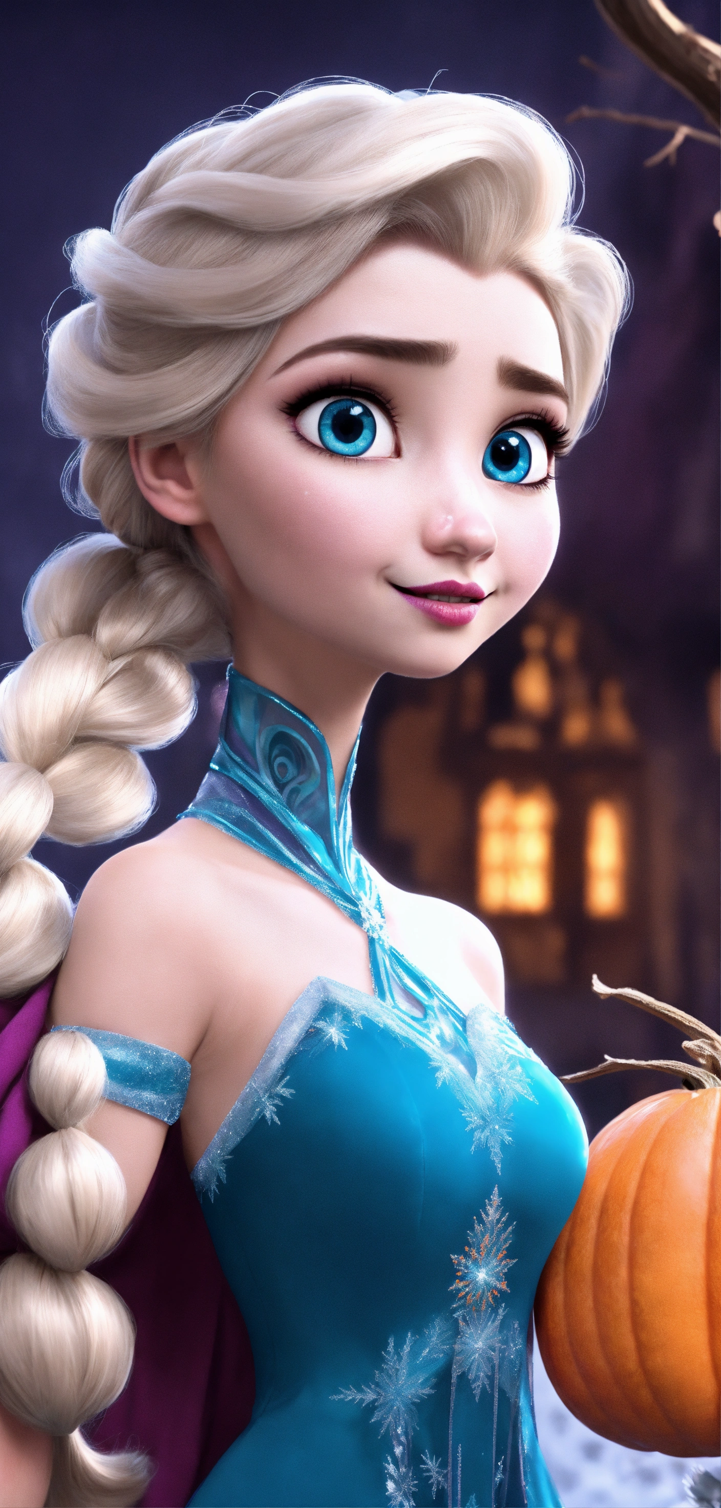 Lexica - Elsa from Frozen as a cute supercentenarian, cartoon effect ...