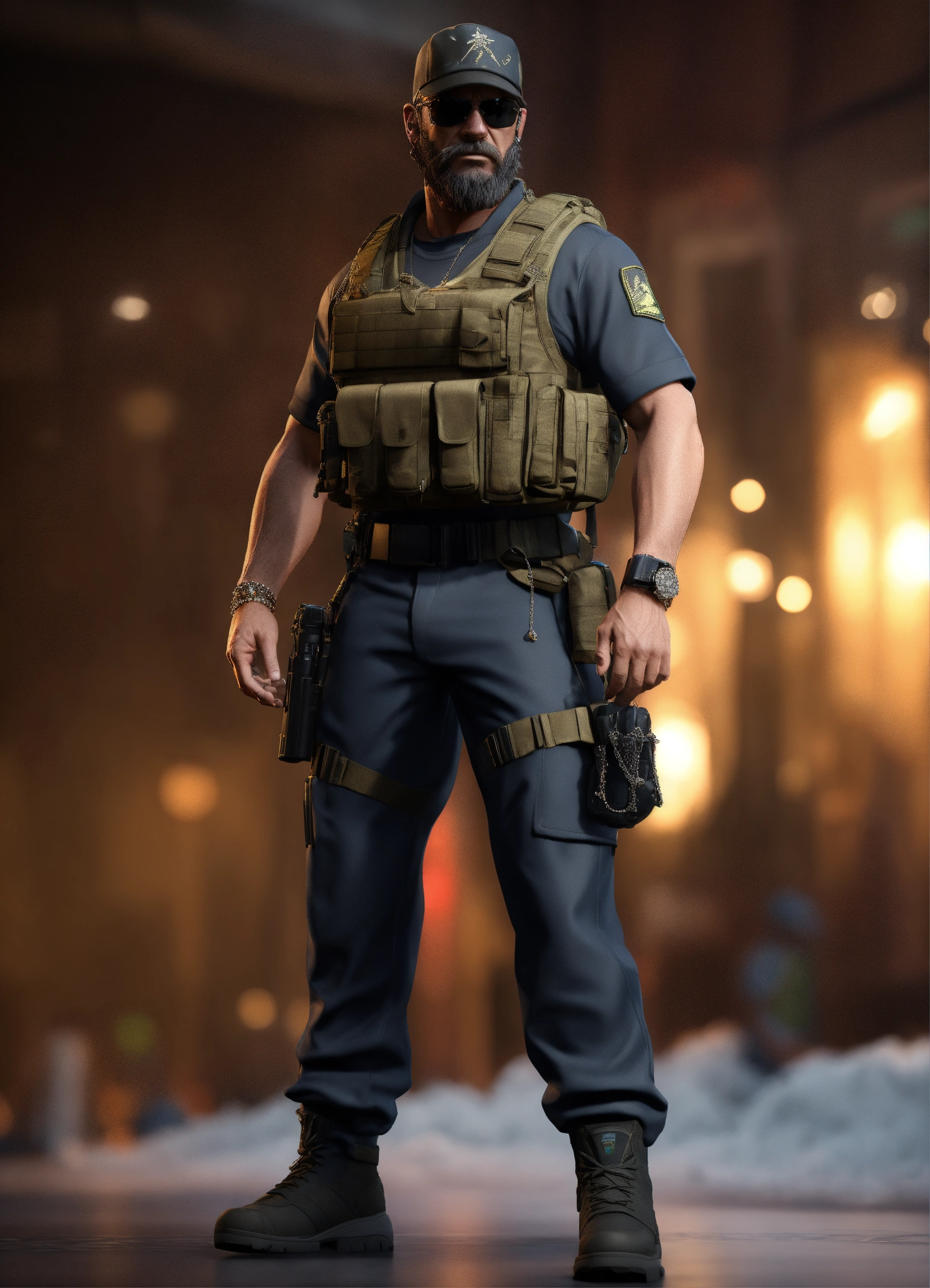 Lexica - 3D model, Captain Price from Modern Warfare dressed in trendy ...