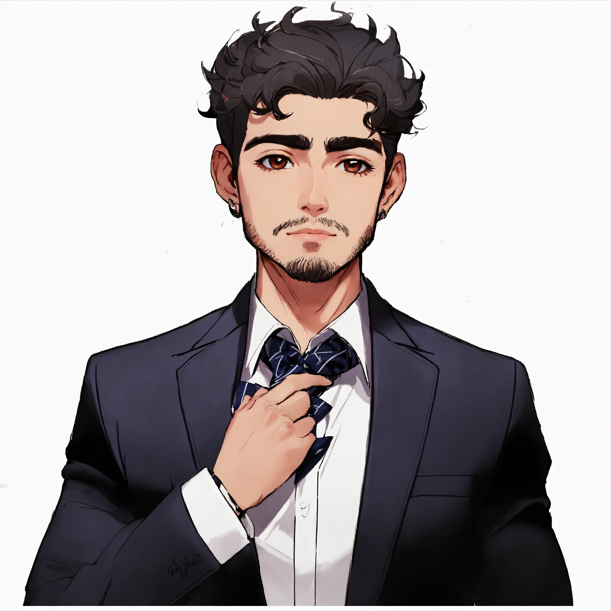 Lexica - Keep the art style and hair but make the eyebrow thinier, put ...