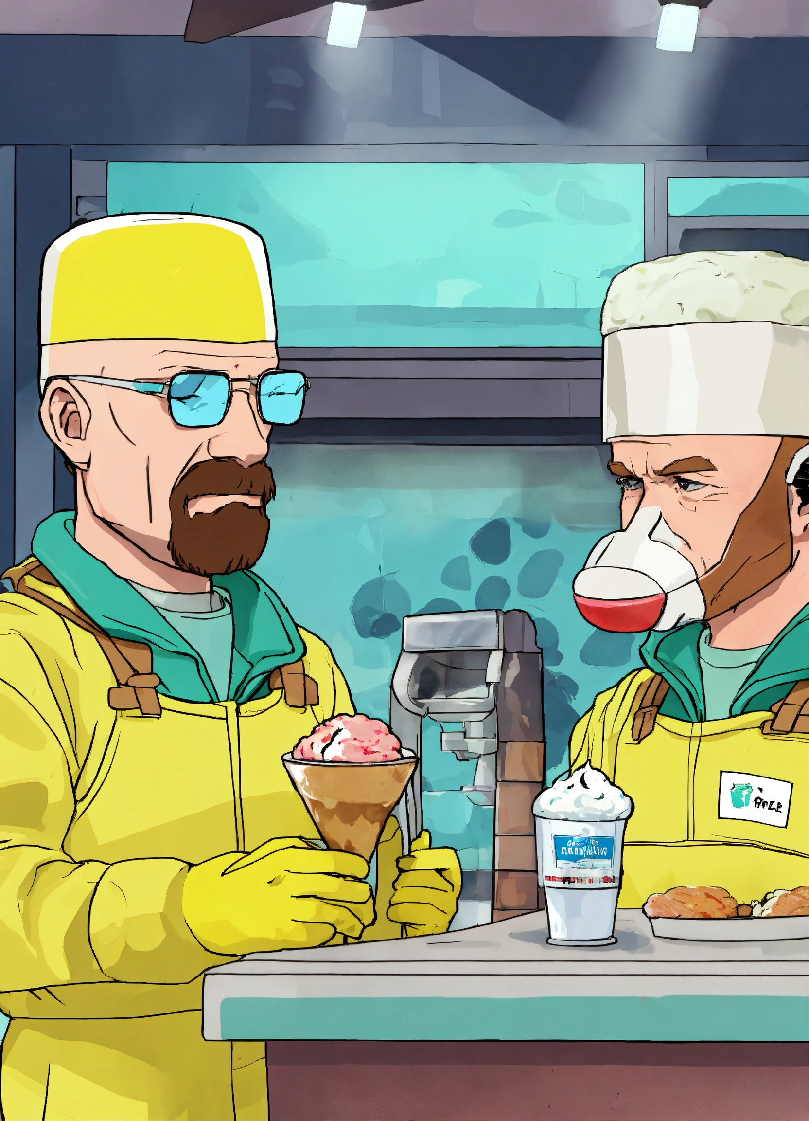 Lexica - Jesse pinkman and walter white from breaking bad making ice ...