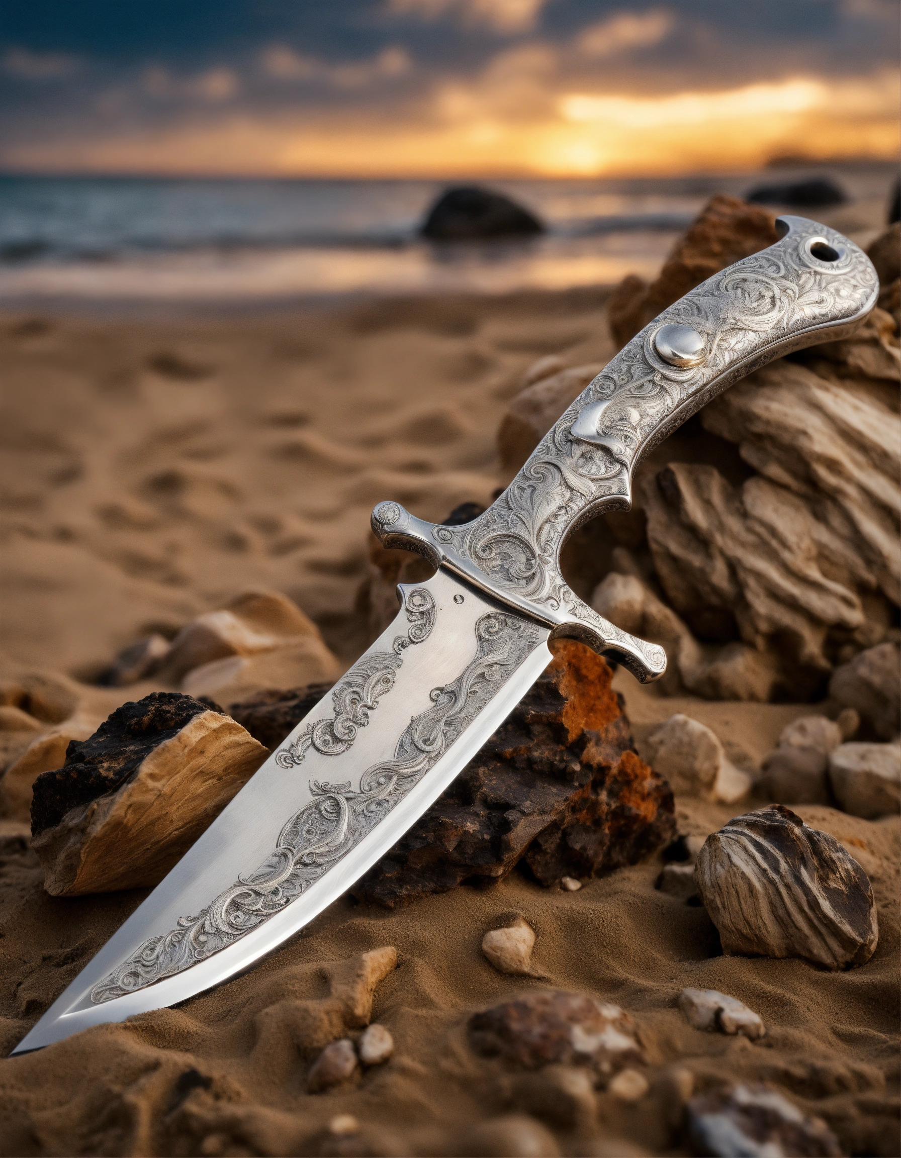 Lexica - 8k, picture of a very long narrow and delicate wavy hunting ...