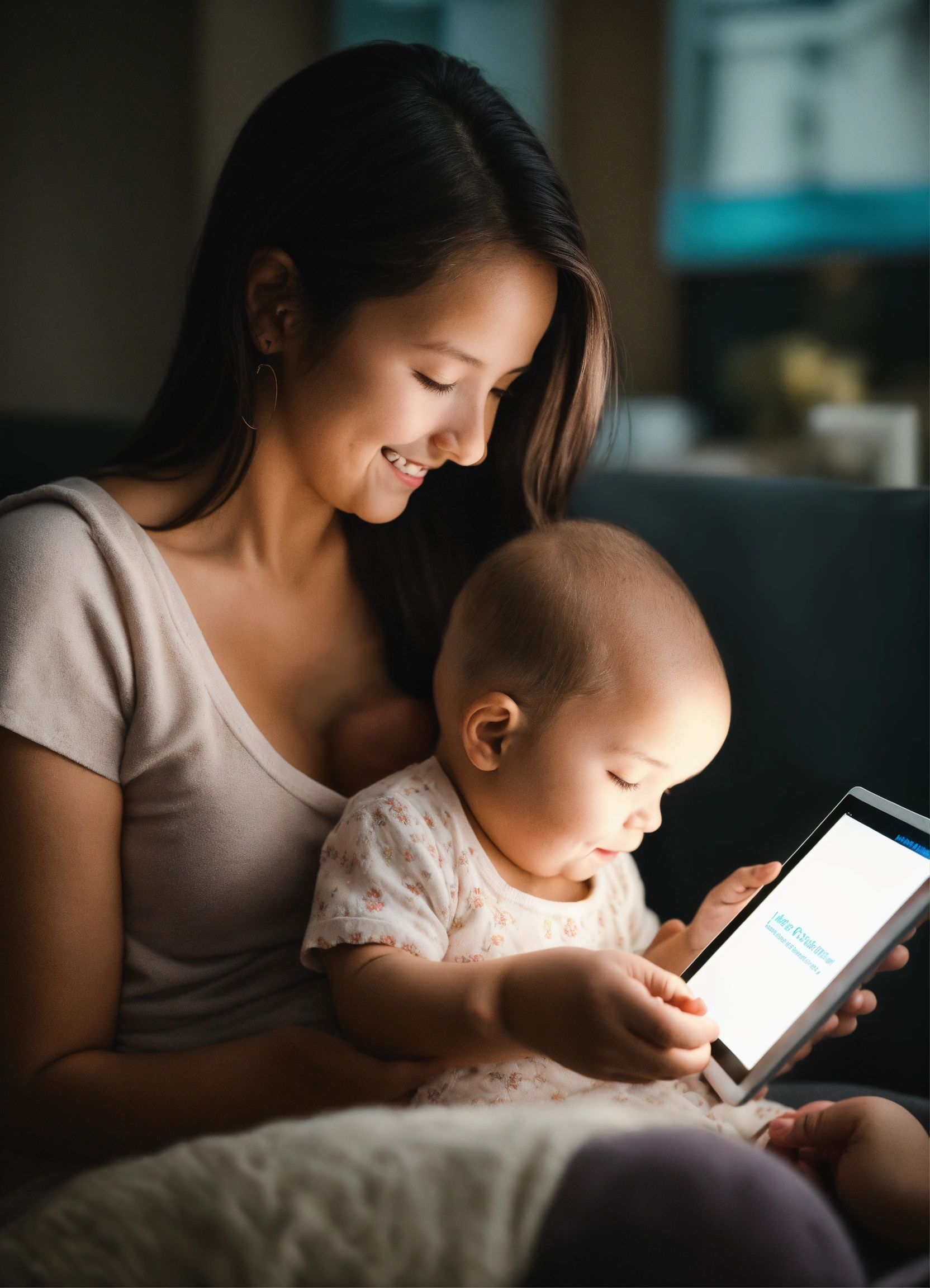 Lexica - Generate a macro image of a mother, the mother is holding the ...