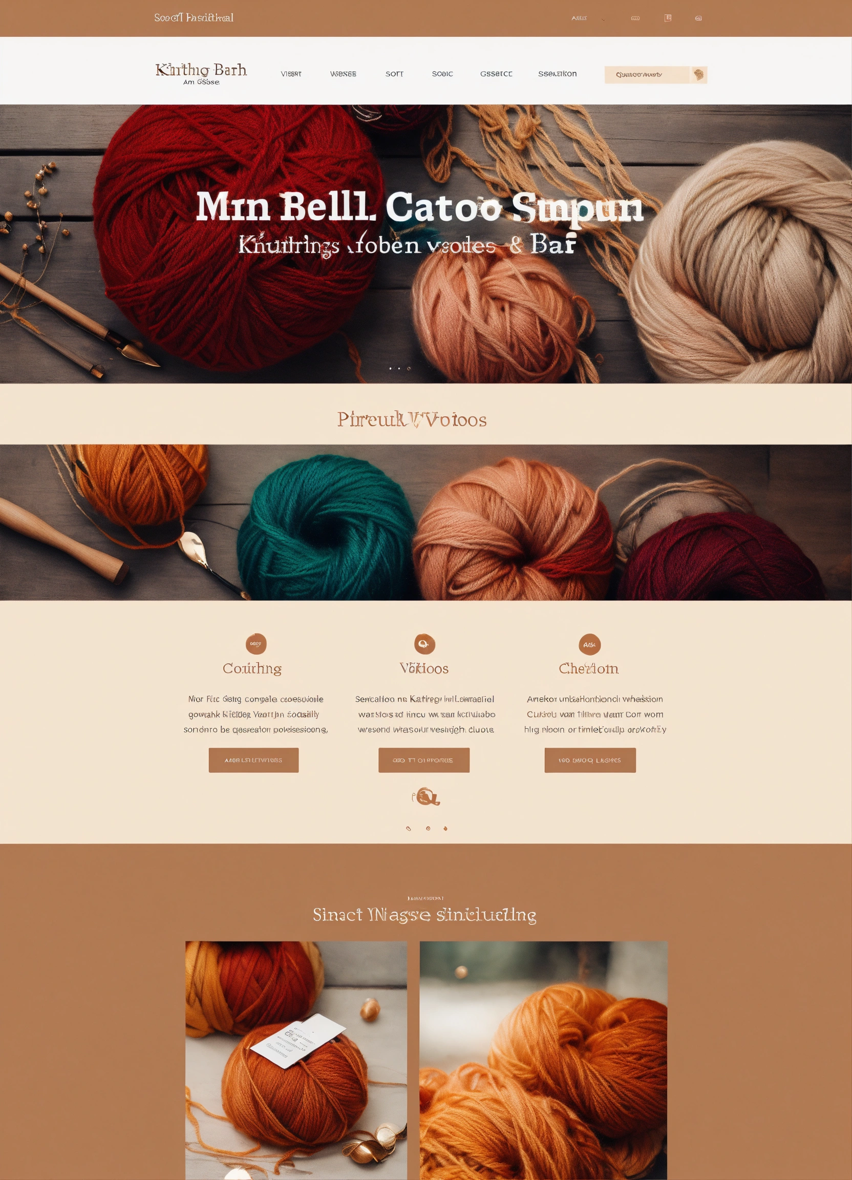 Lexica - Portfolio website for knitting ui design sophisticated, modern ...