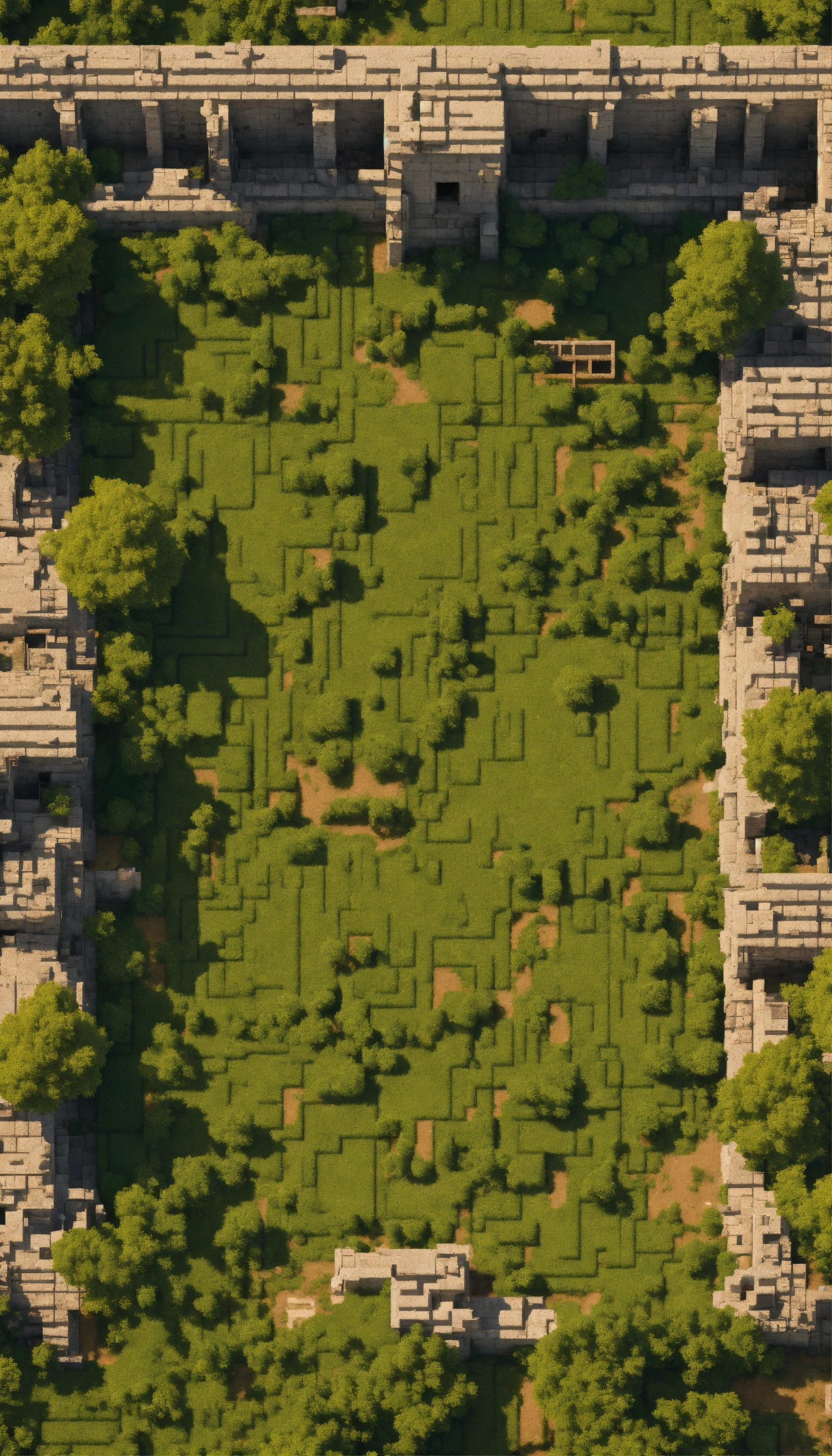 Lexica - Top down close up simple blocky pixel image of an empty post ...