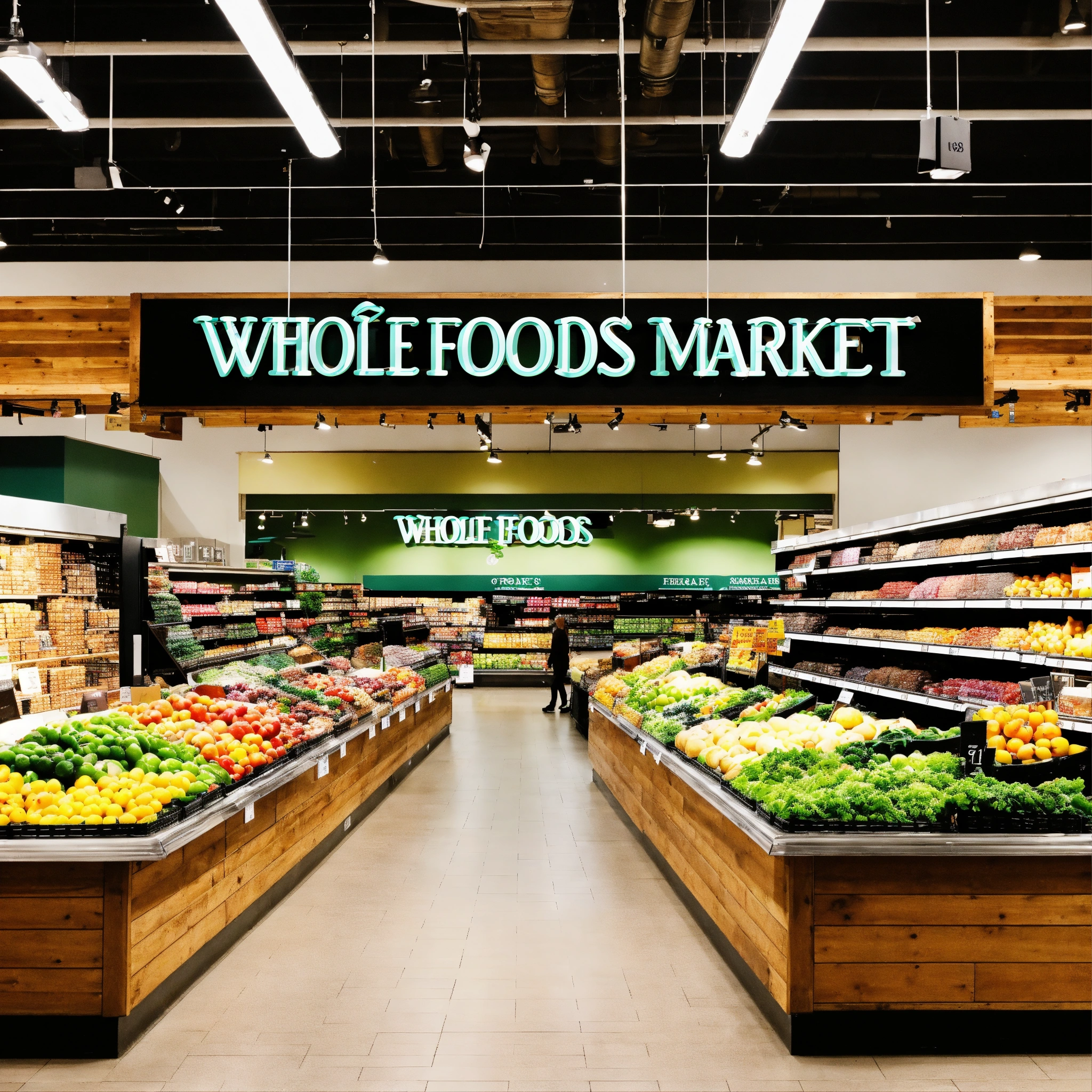 Lexica - A photo of a Whole Foods Market store. The store is clean and ...