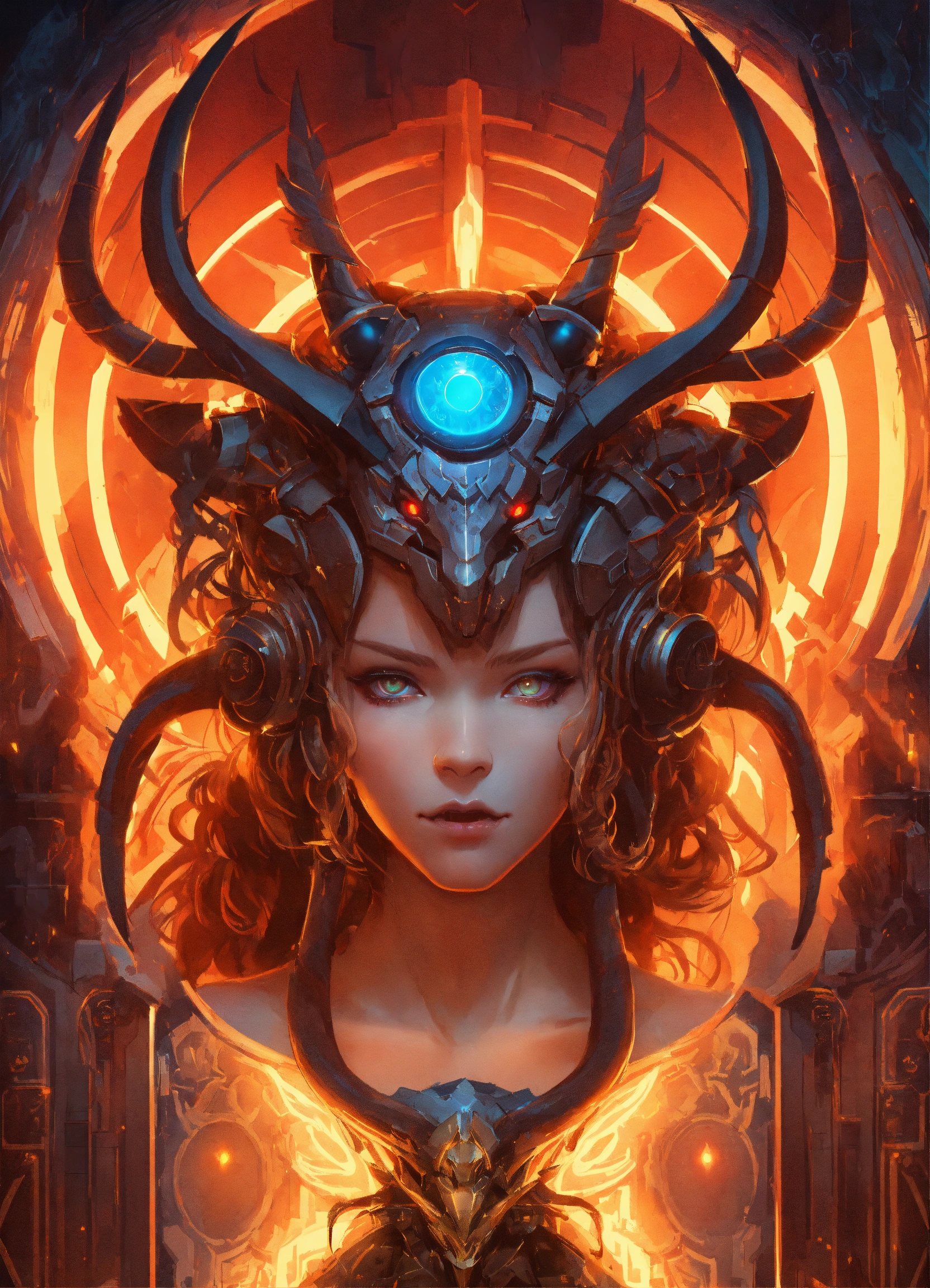 Lexica - Symmetry, demon Caribou horns, extra eyes, multiple eyes ...