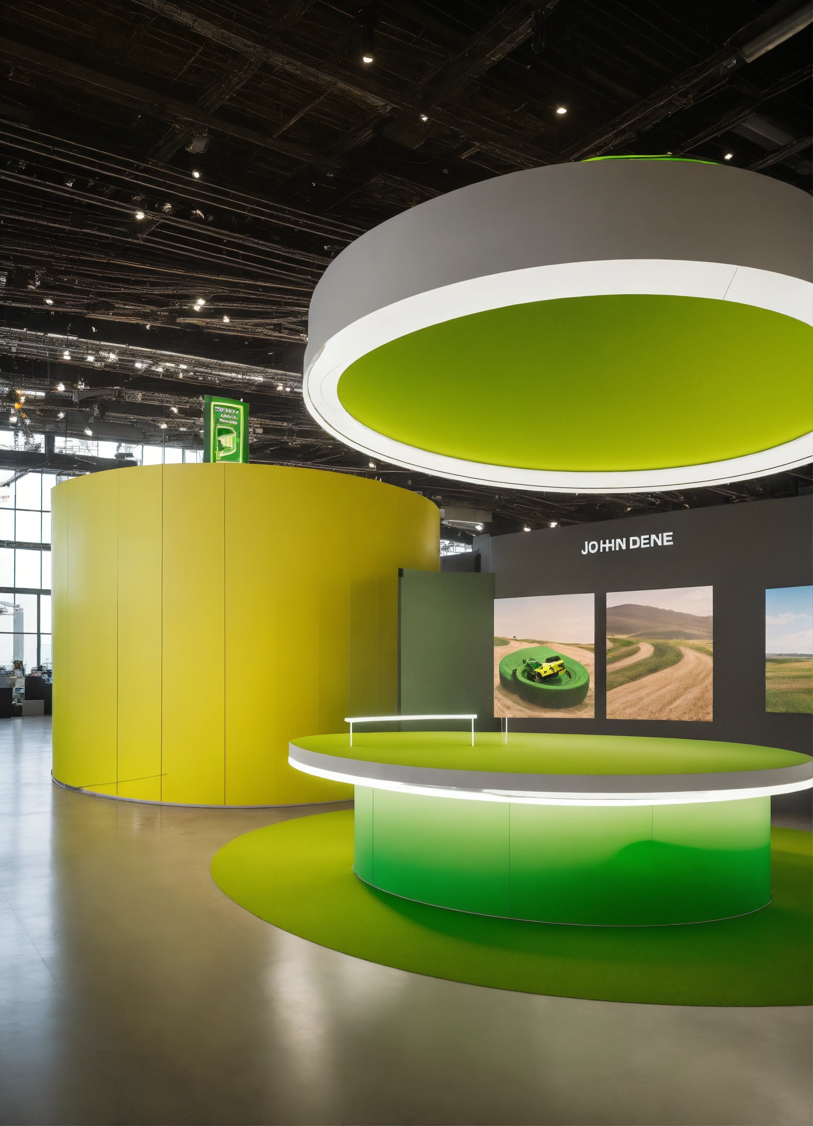 Lexica - Imagine a 32-foot circular exhibition space inspired by ...