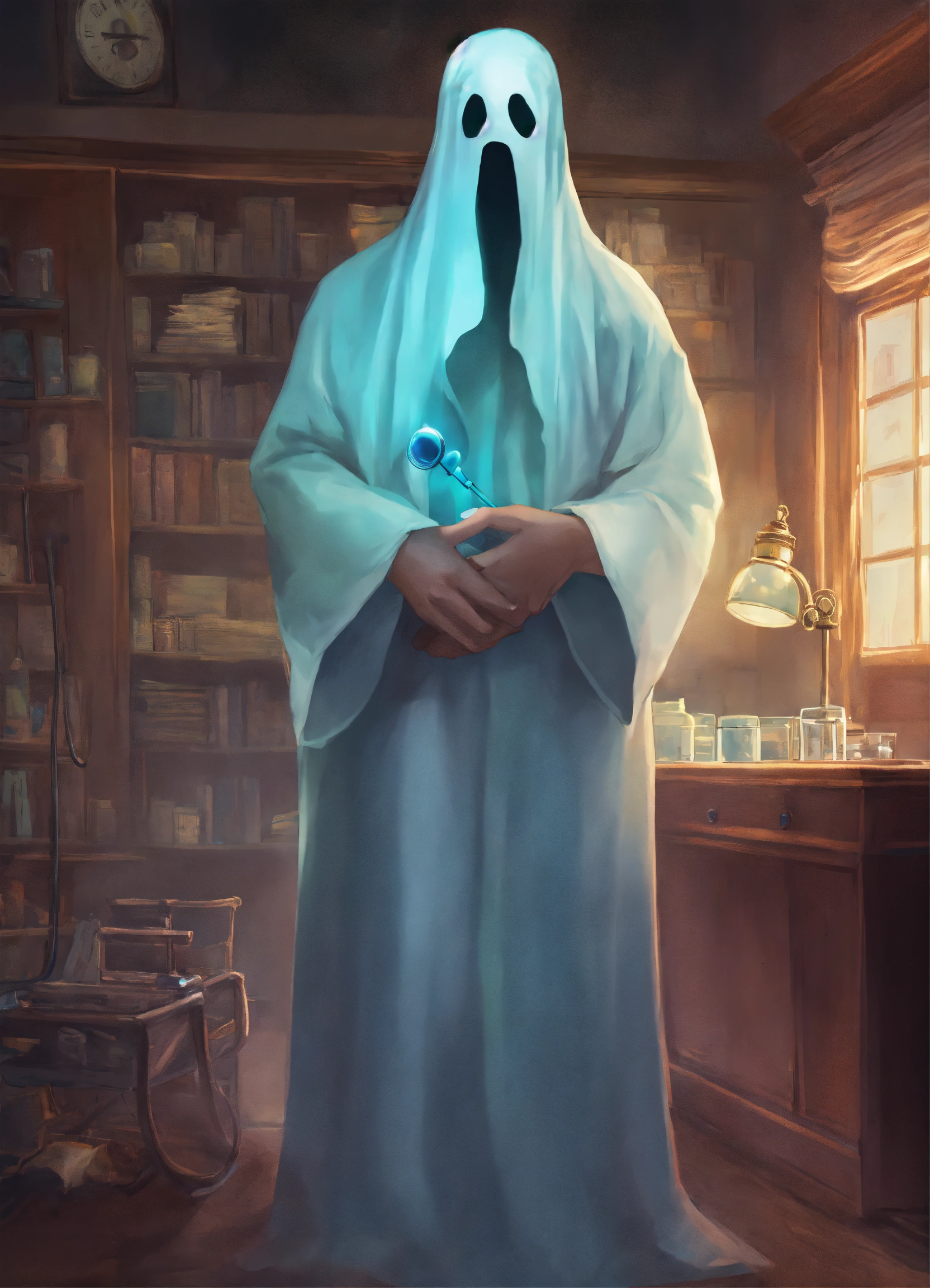 Lexica - A ghost hold doctor hand