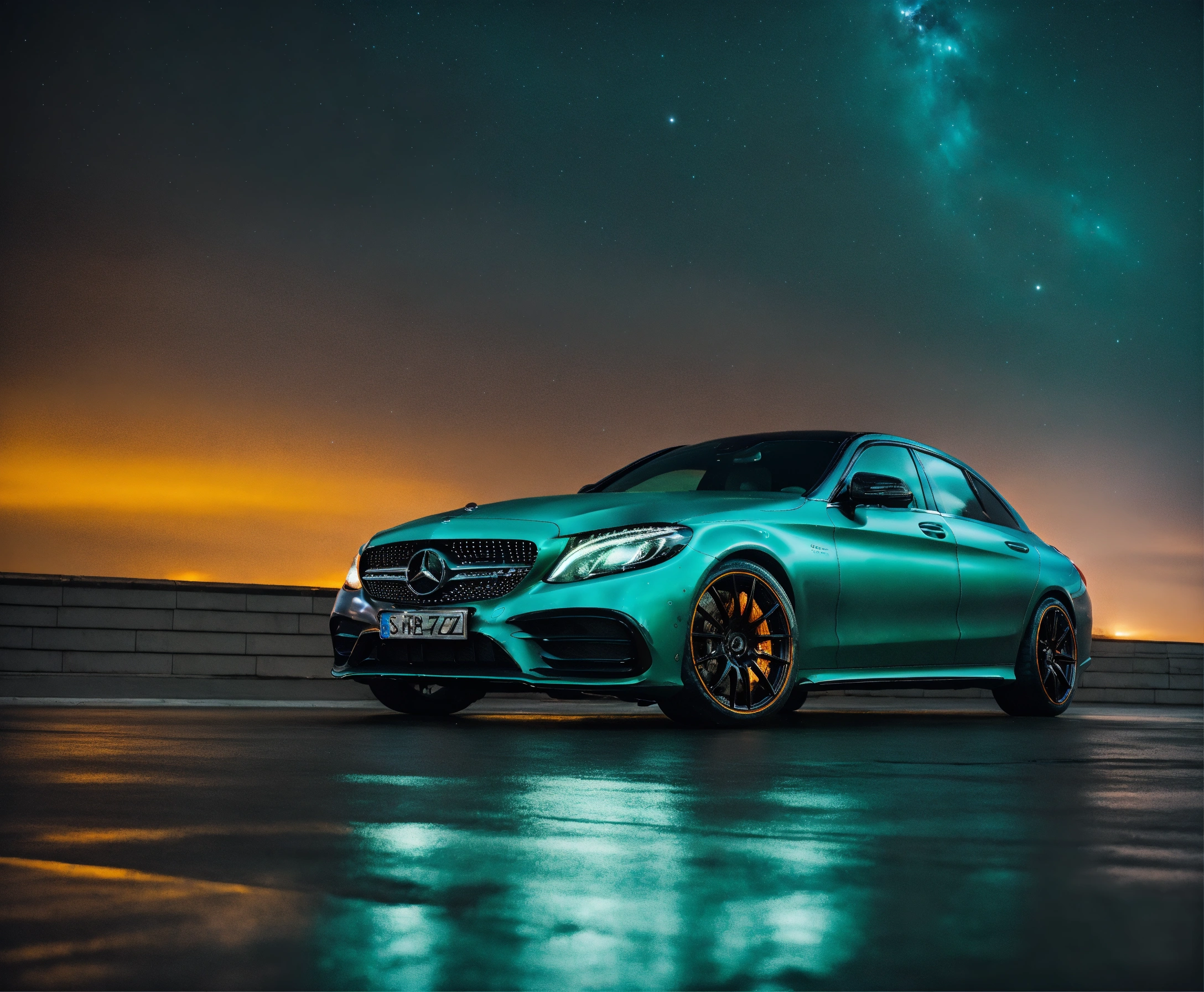 Lexica - Minimal, cinematic, mercedes c43 amg, nebula, whirlwind, dark ...