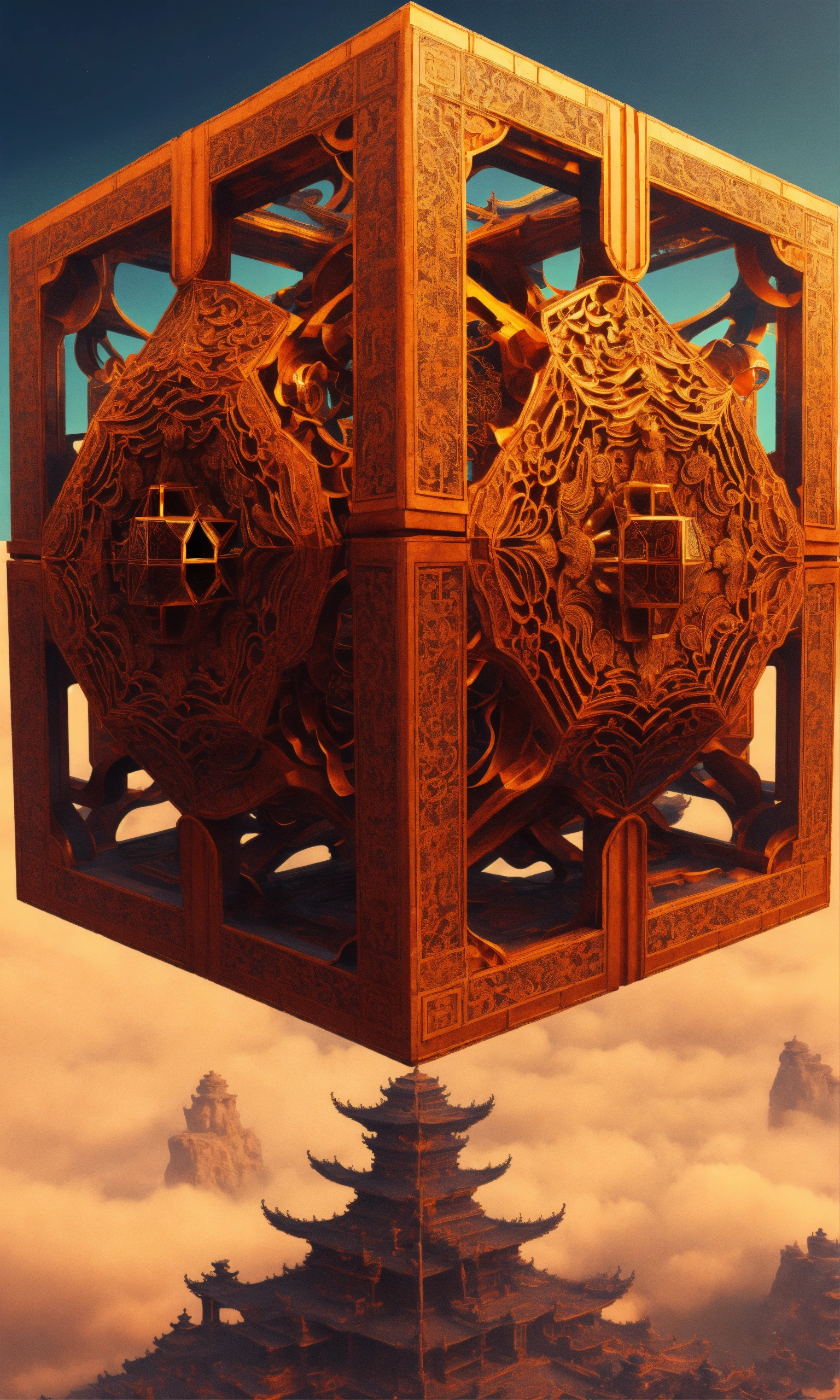 Lexica - Taoist monk octopus tesseract body fractal three point ...