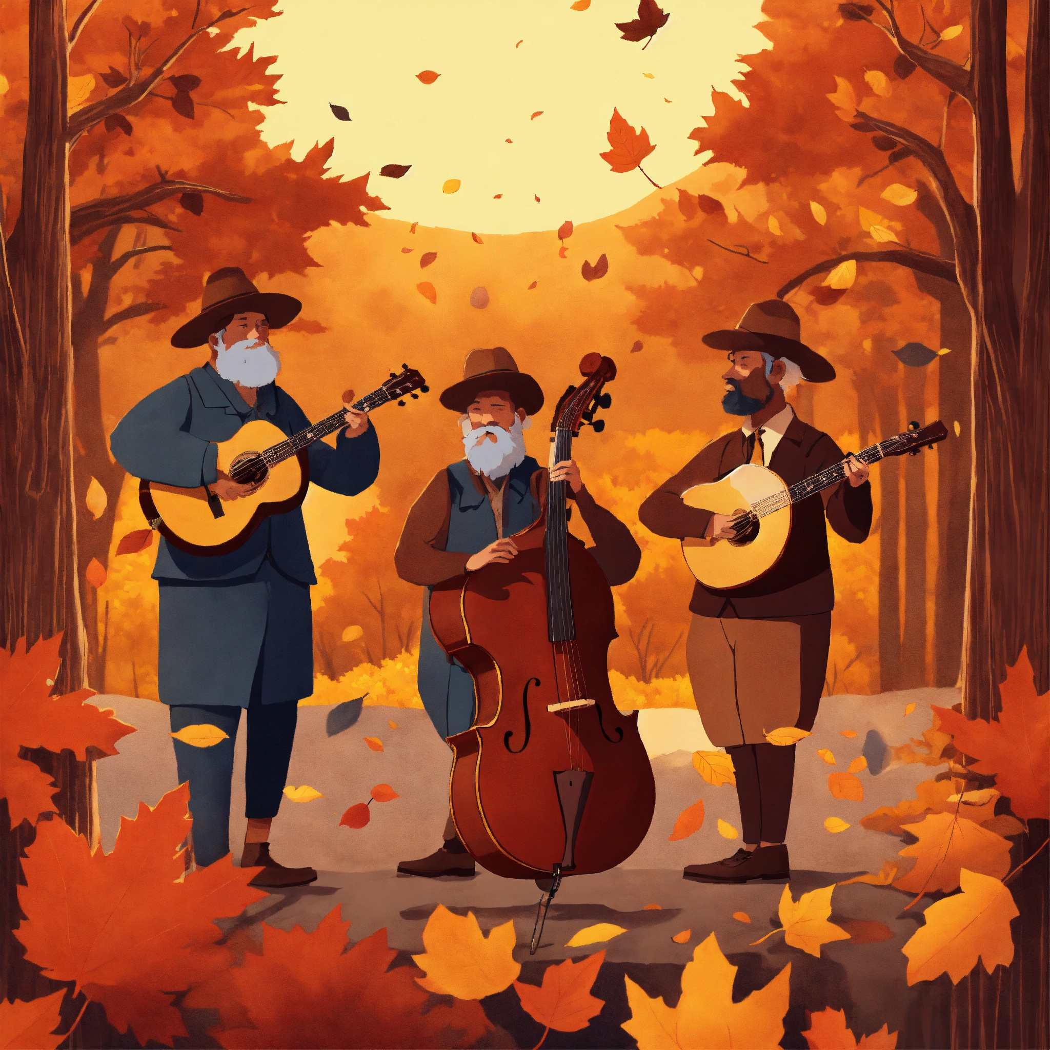 Lexica - A 2D animation of a folk music band composed of ...