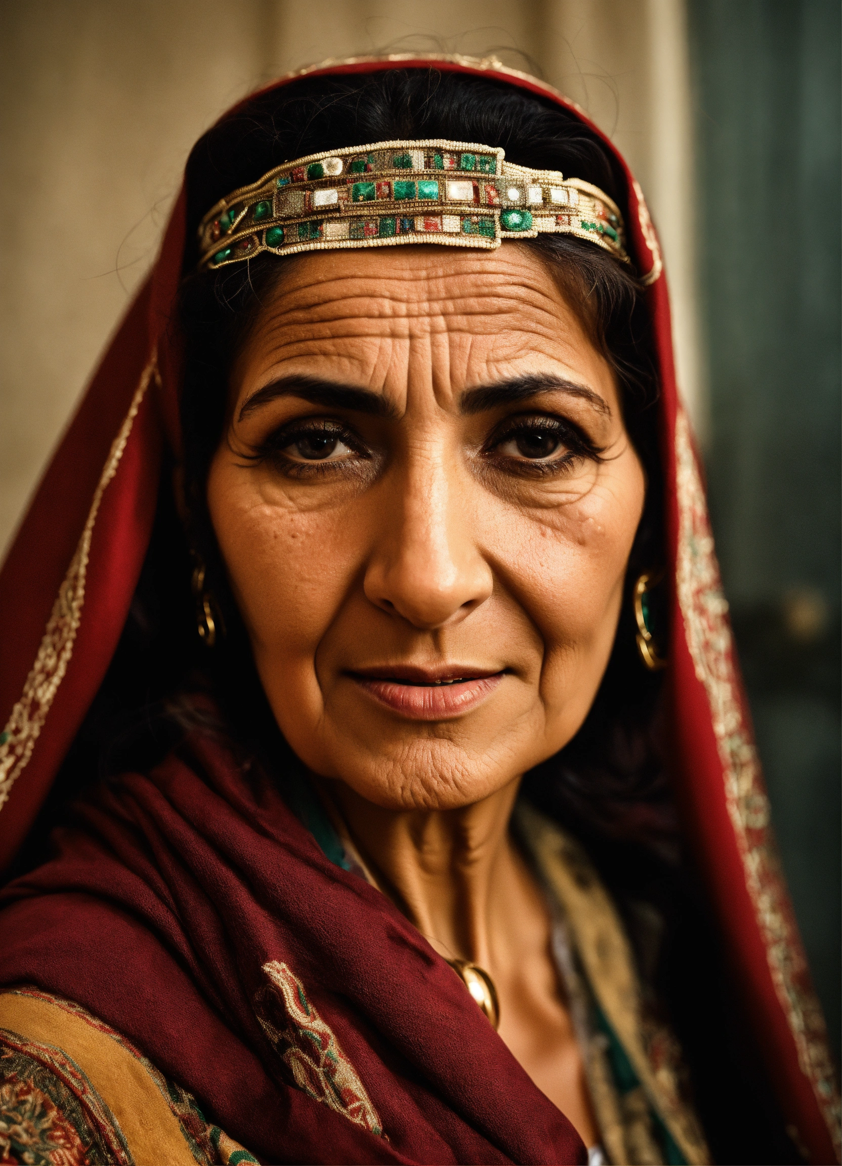 Lexica - Lebanese woman, blind, 40’s, an oracle