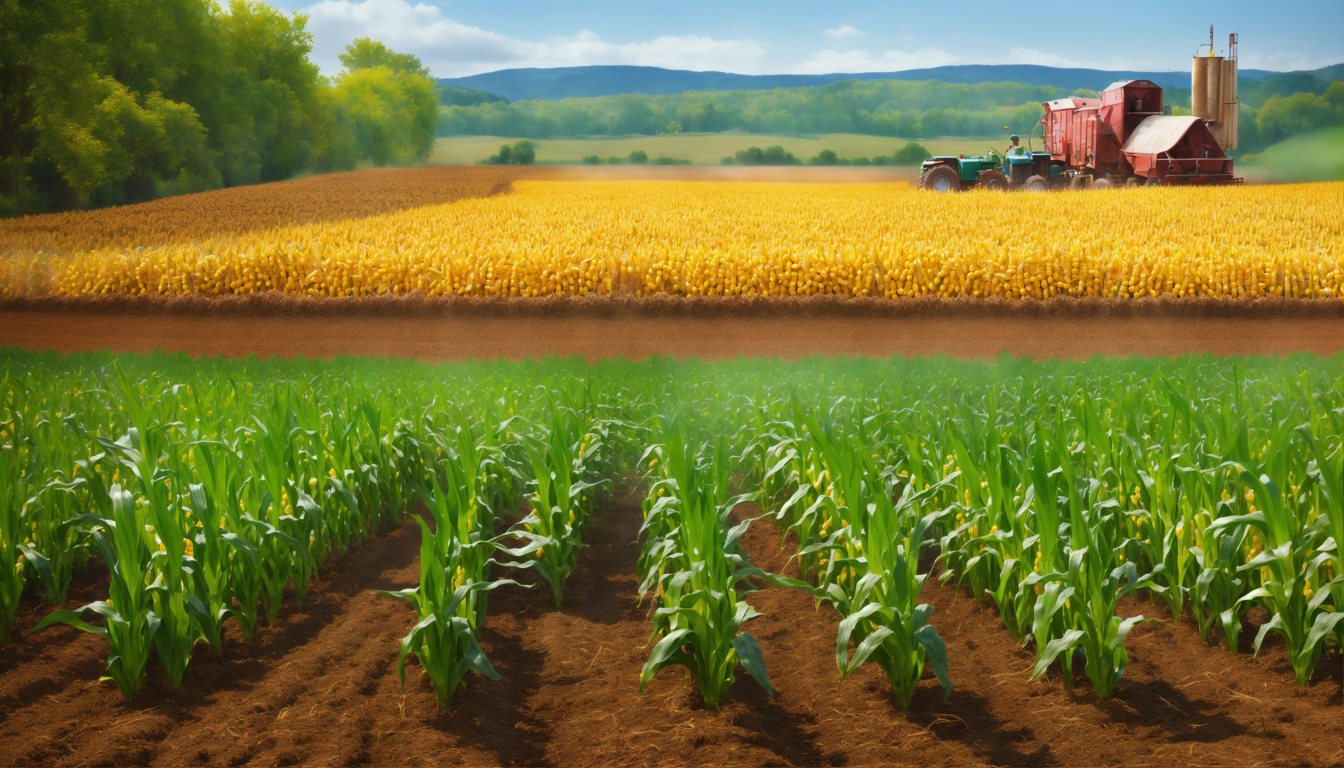 Lexica - "corn seed sowing in the field " 3D pictures, storybook ...