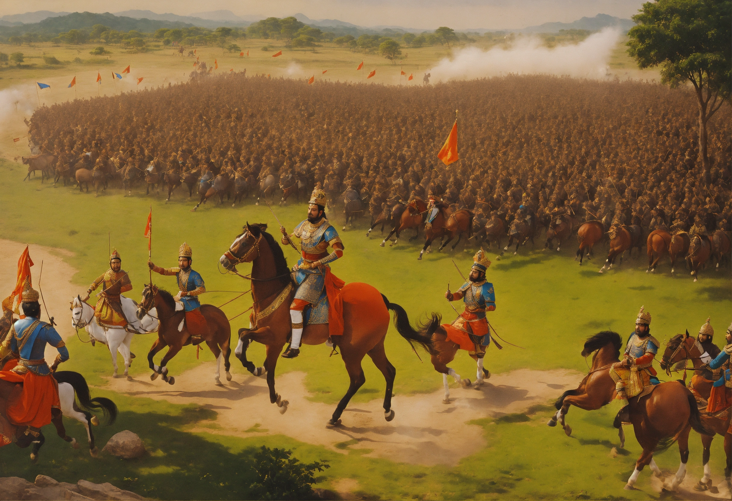 Lexica - Rashtrakutha dynasty emperor immadi pulakeshi on his horse and ...