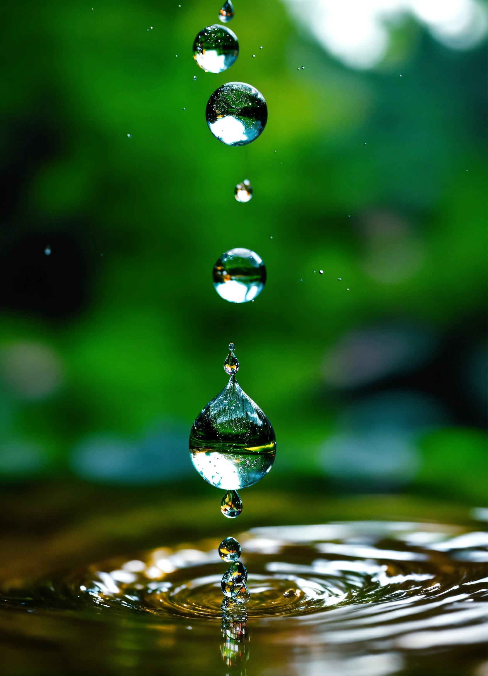 Lexica - Drop of water resurface from under the water to the surface ...