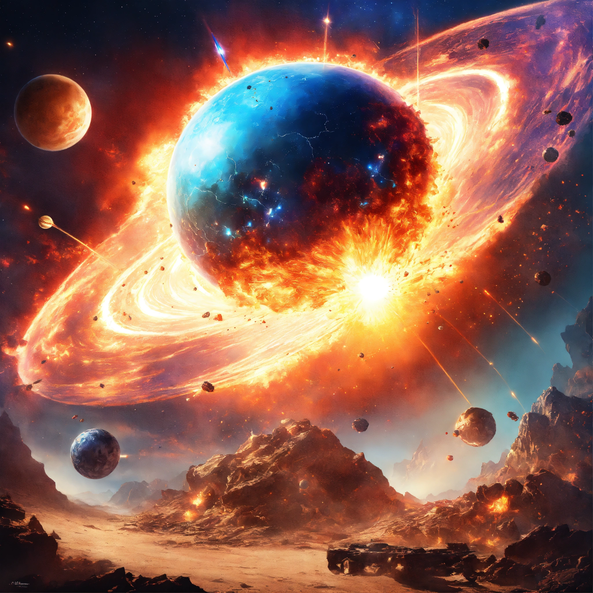 Lexica - Planet crashing on herself liberating a terrible explosion of ...