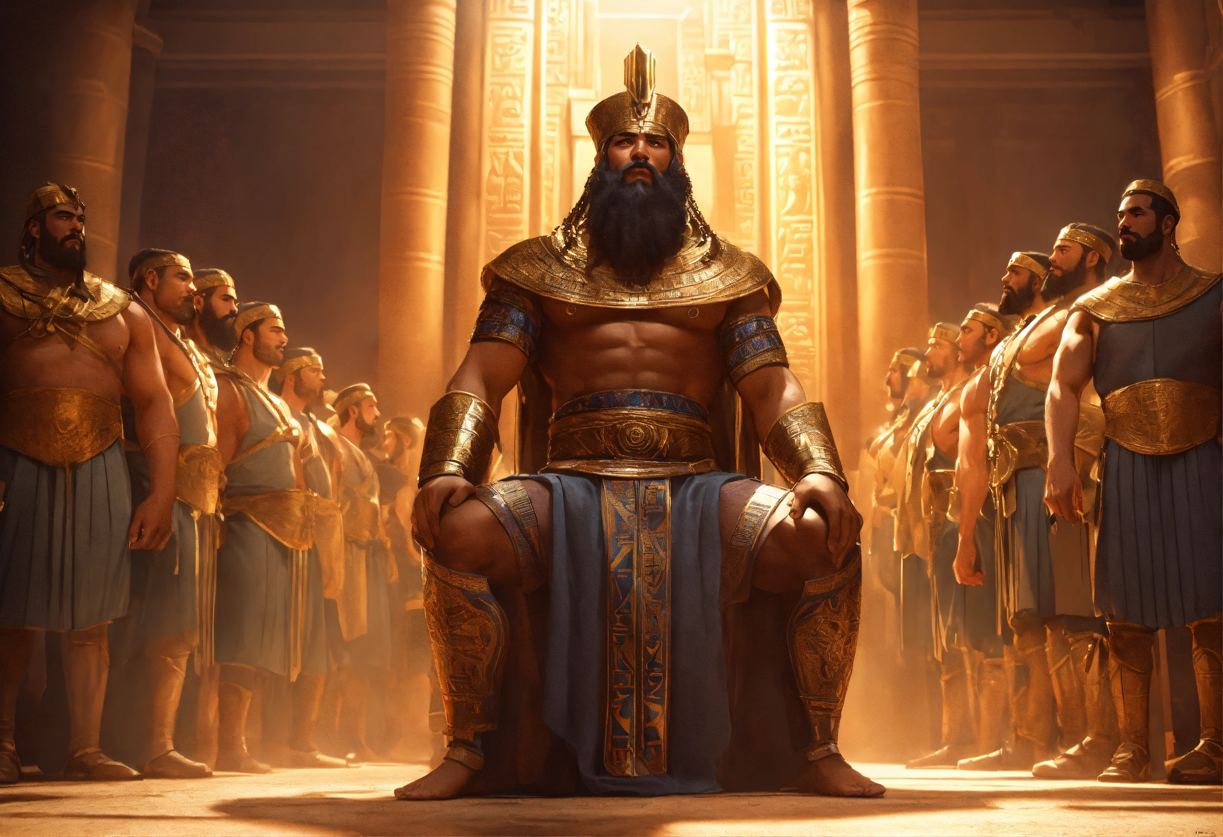 Lexica - Moses young strong man is arrested by pharaoh's guards, in ...