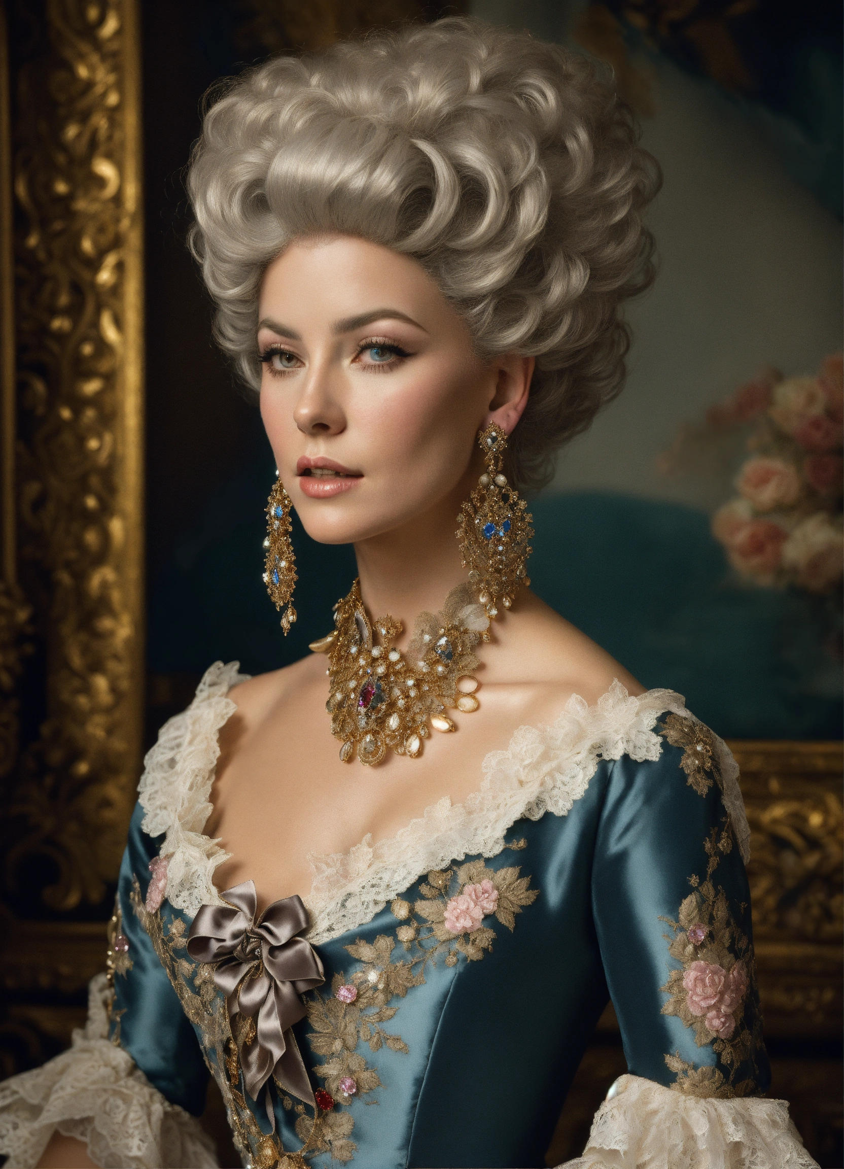 Lexica - A 18th century beauty style pretty woman in the style of ...