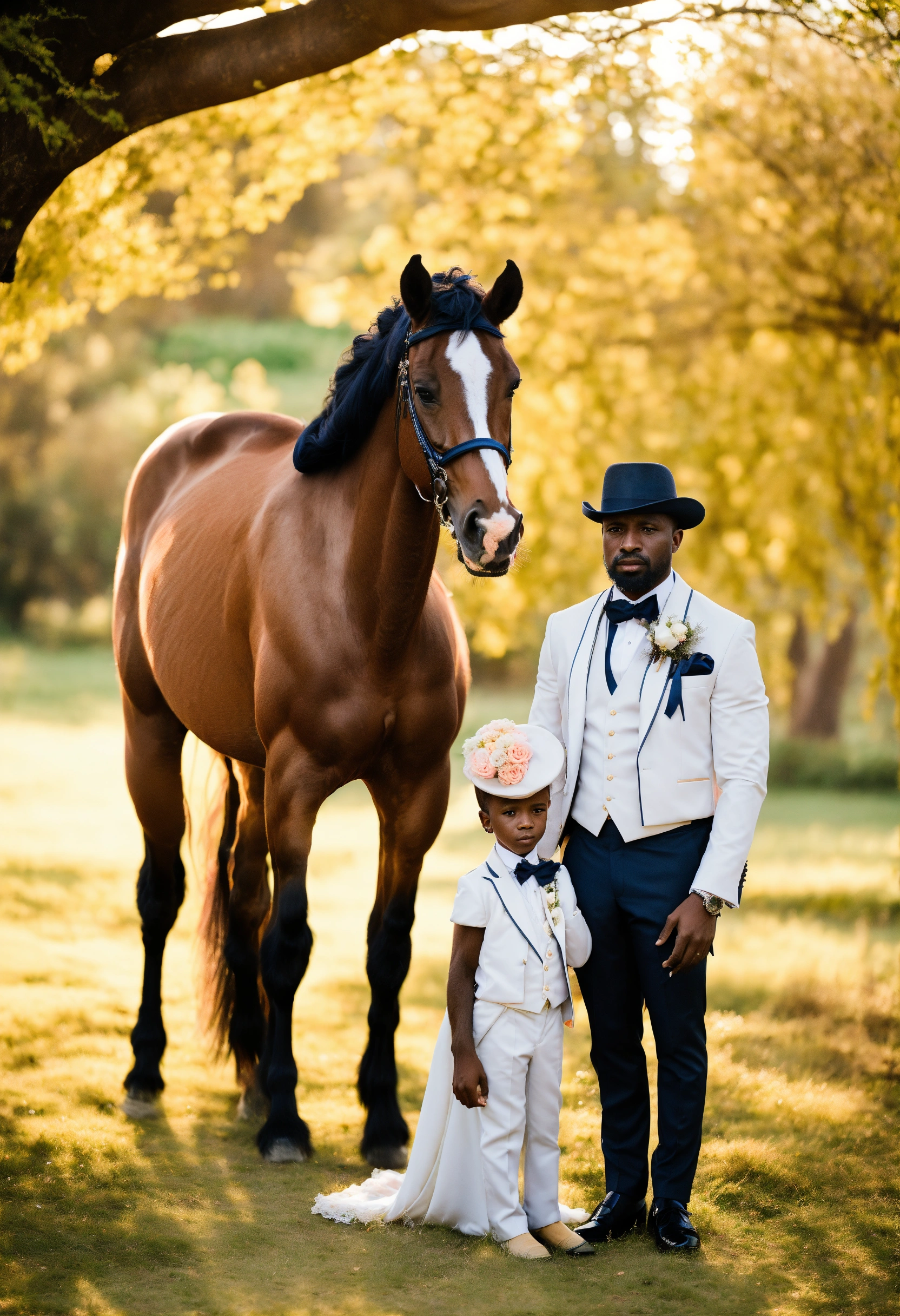 Lexica - "President Turlu the African Pony in a Wedding Suit, Standing ...