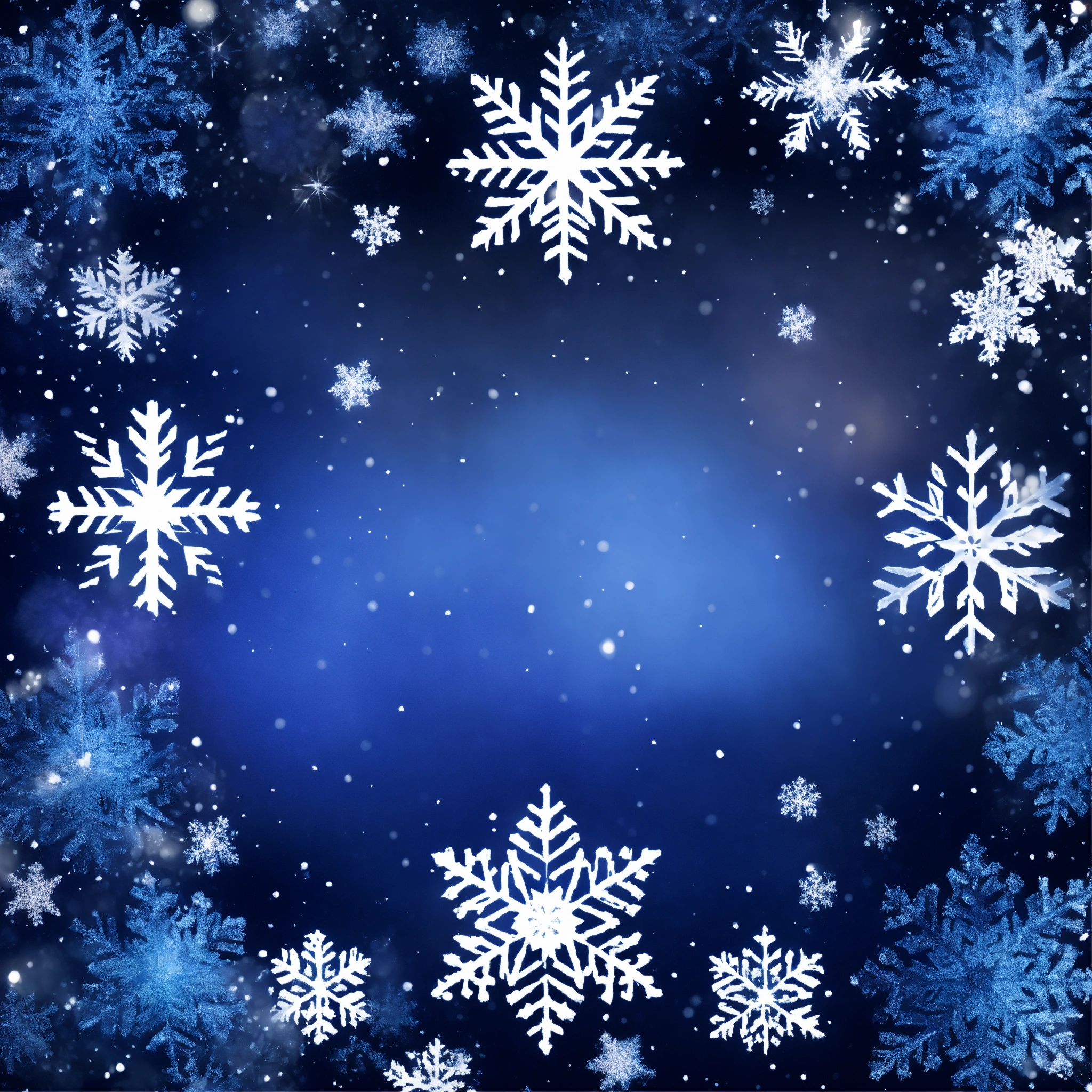 Lexica - Create a beautiful navy blue winter background with sparkling ...