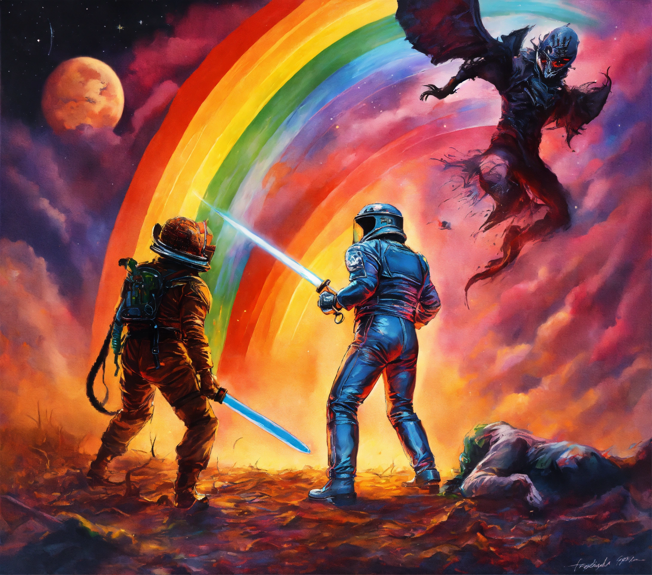 Lexica - Nightmare on elm st Freddie vs jason god rainbow outer space