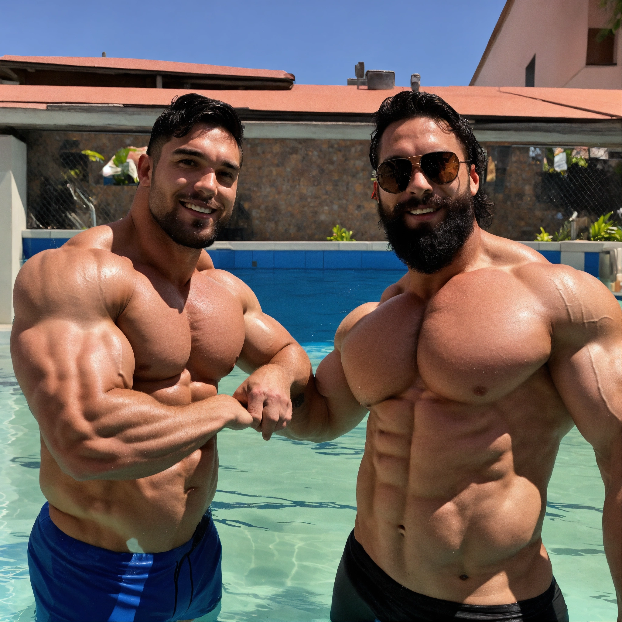 Lexica - 30-year-old man with big muscles, big bodybuilder, body like a ...