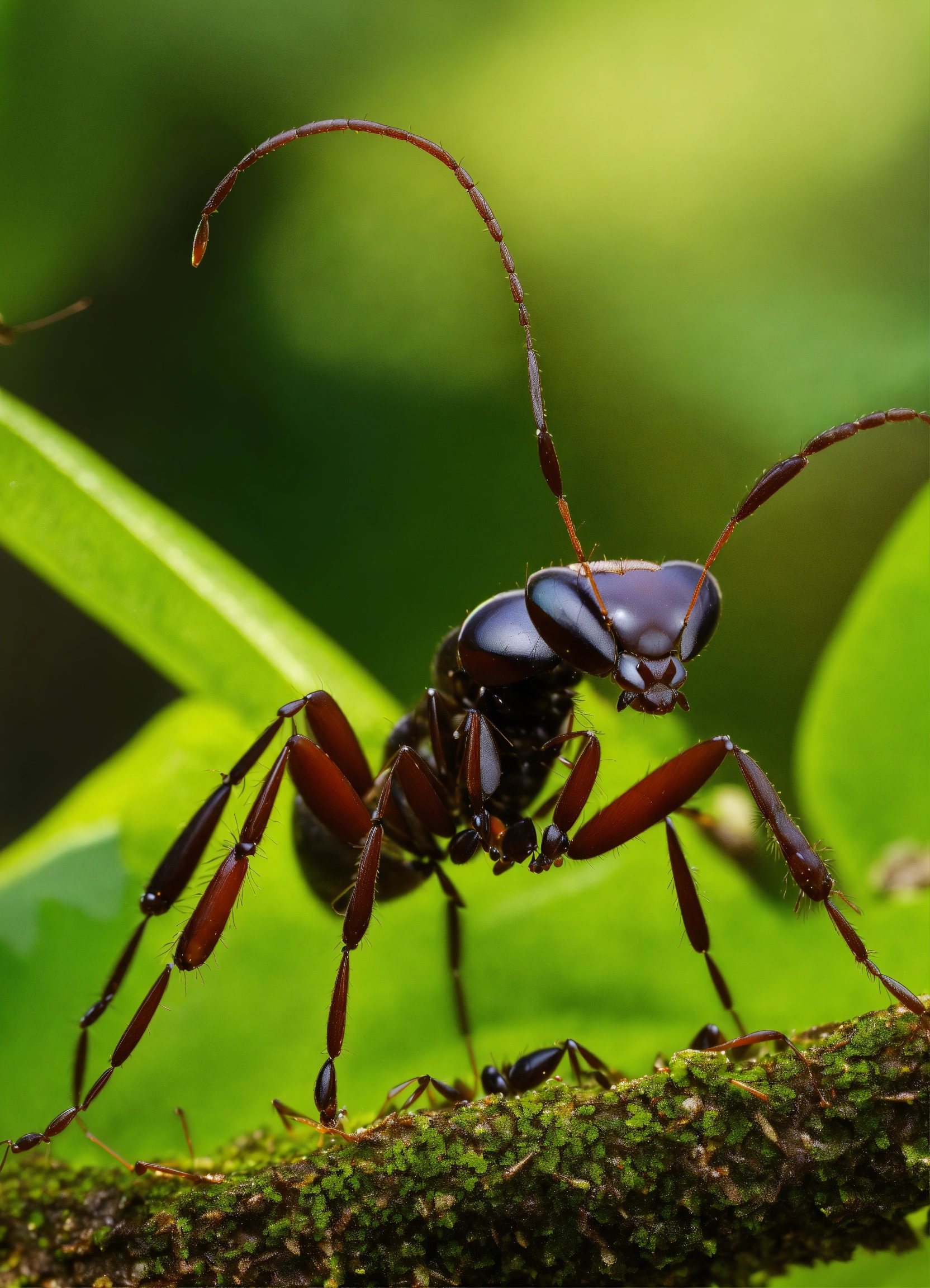 Lexica - A giant queen ant in a jungle setting