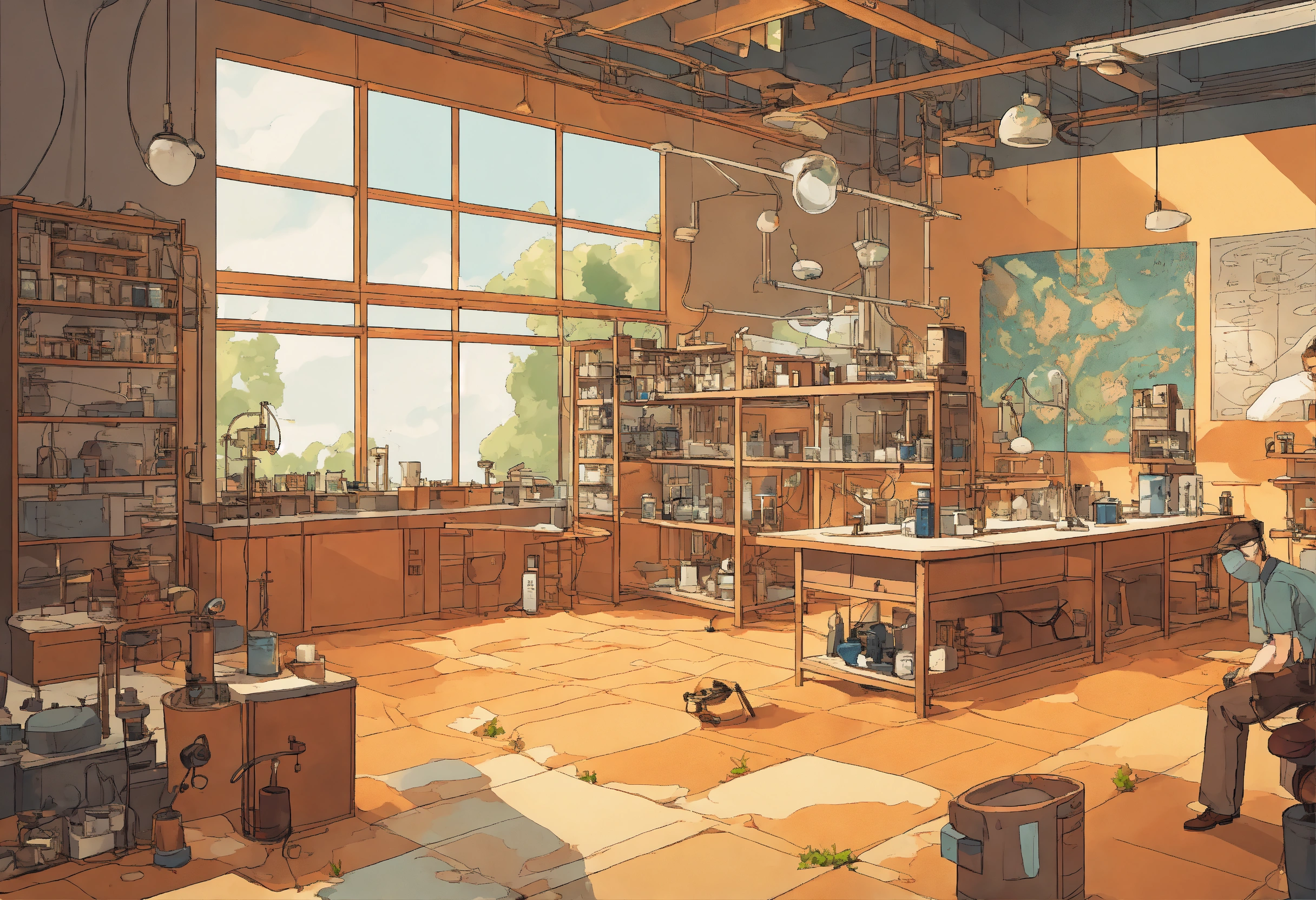 Lexica - Craft a comic-style poster with an expansive white space ...