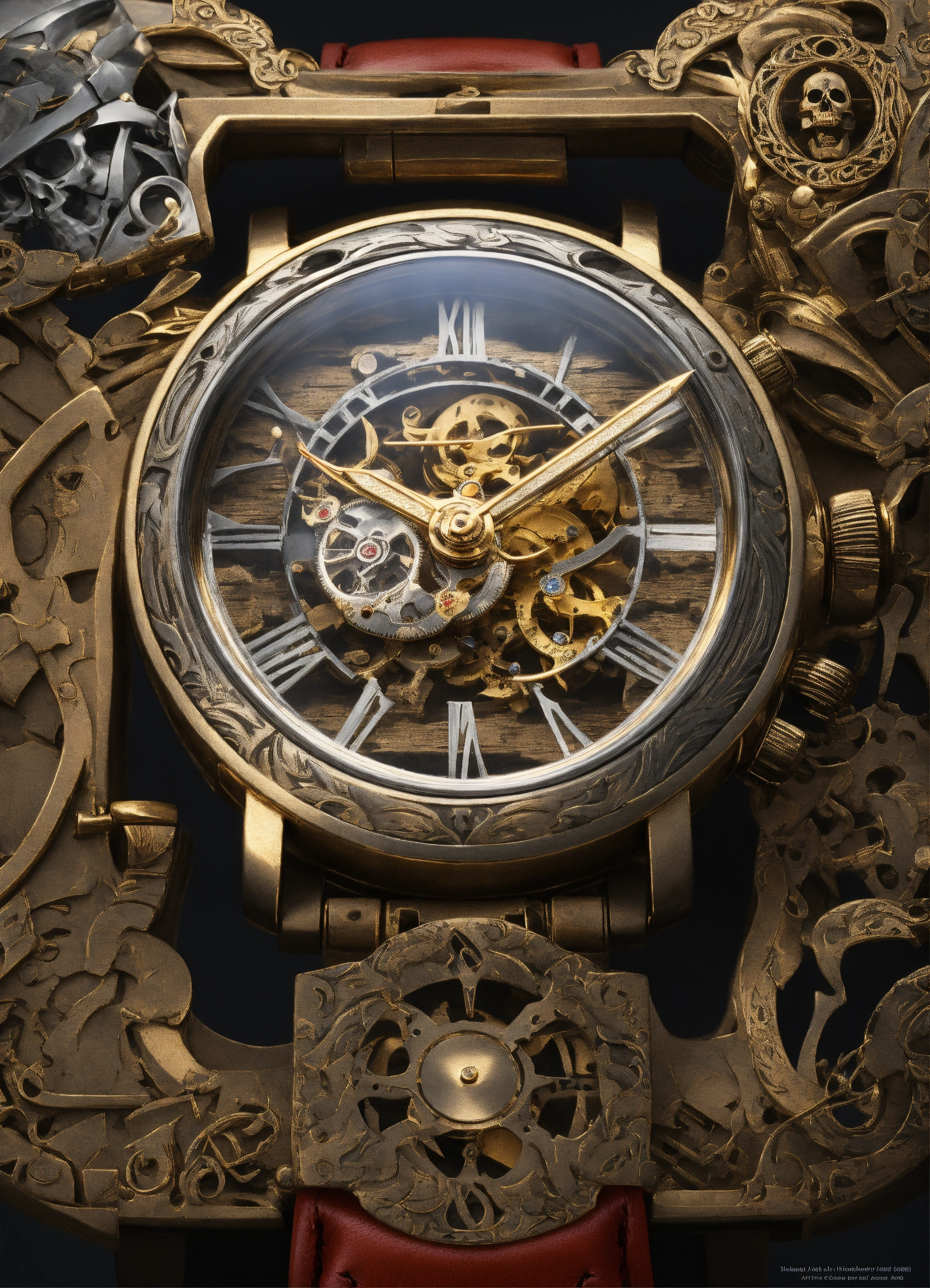 Lexica - Edo Period Skeleton watch, Ford Hallam Style, Shibuichi, tsuba ...