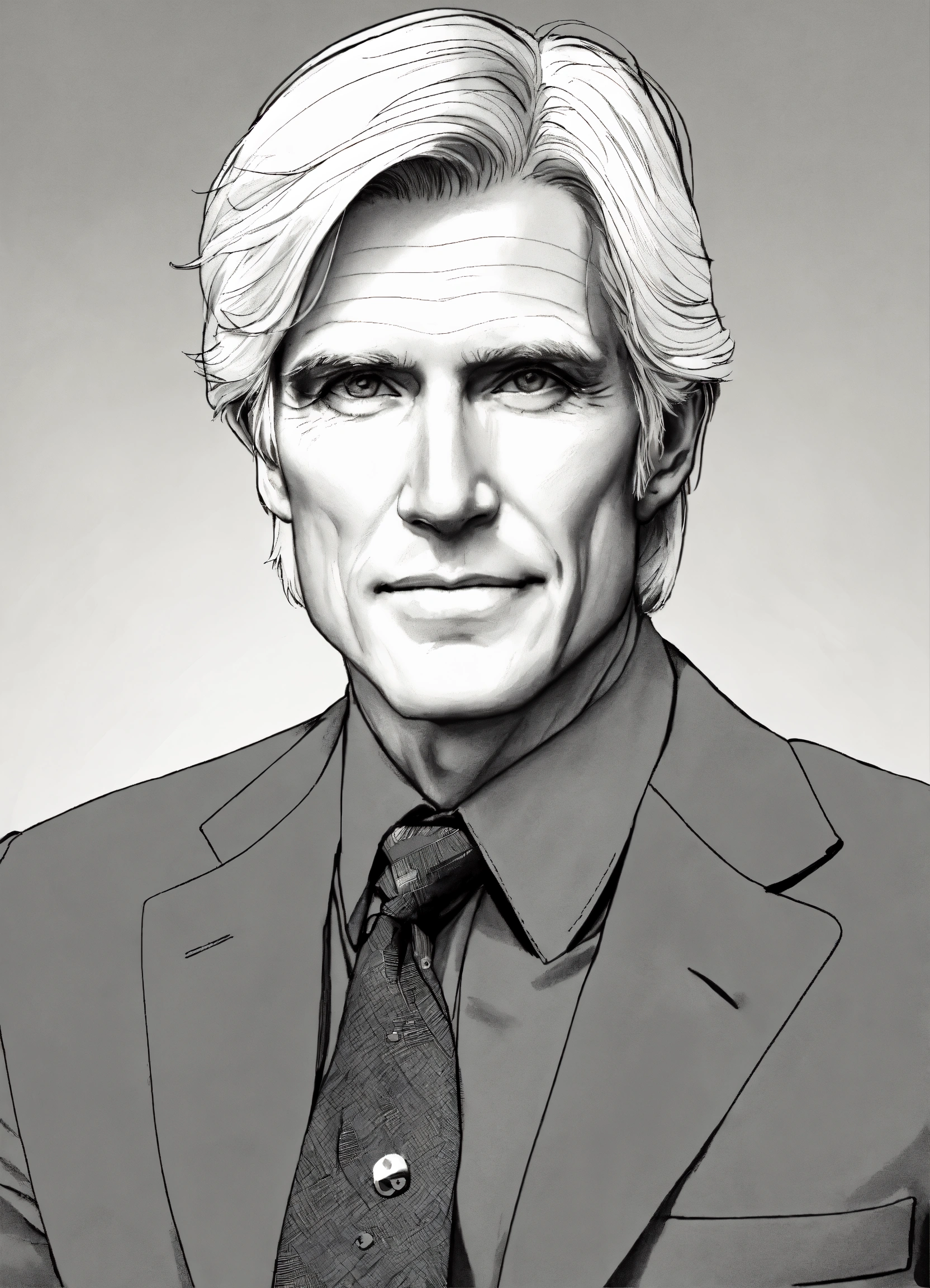 Lexica - Line drawing of Keith Morrison from Dateline