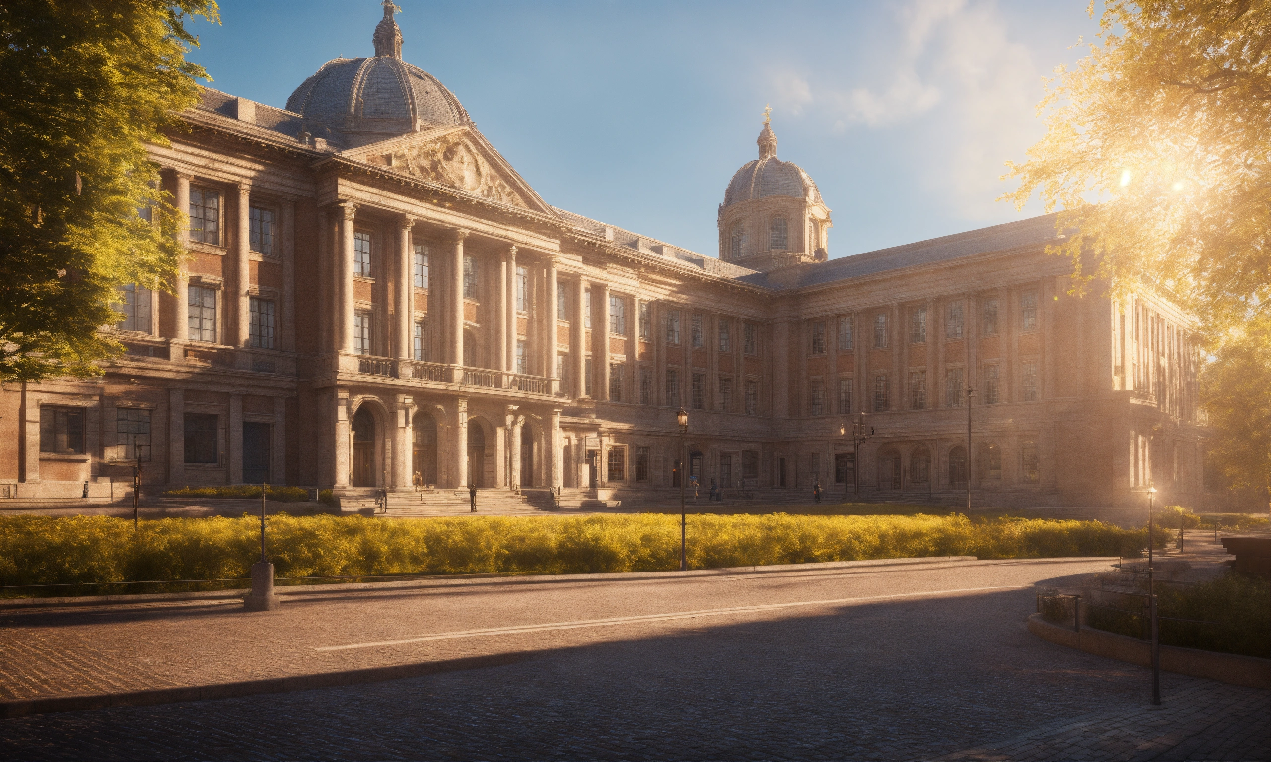 Lexica - Bright Morning Sun, Classic yet modern university architecture ...